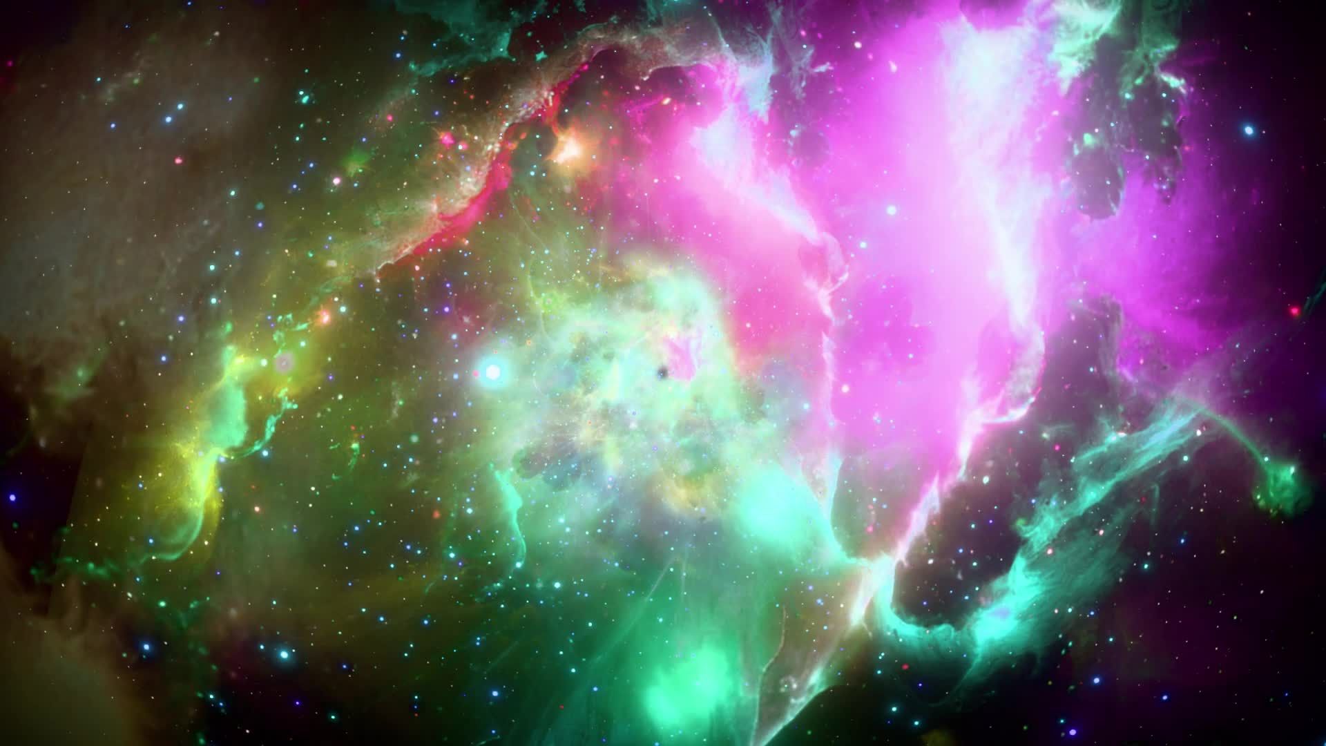 Breathtaking Cosmic Nebula Dance in Deep Space Free Stock Video Footage ...