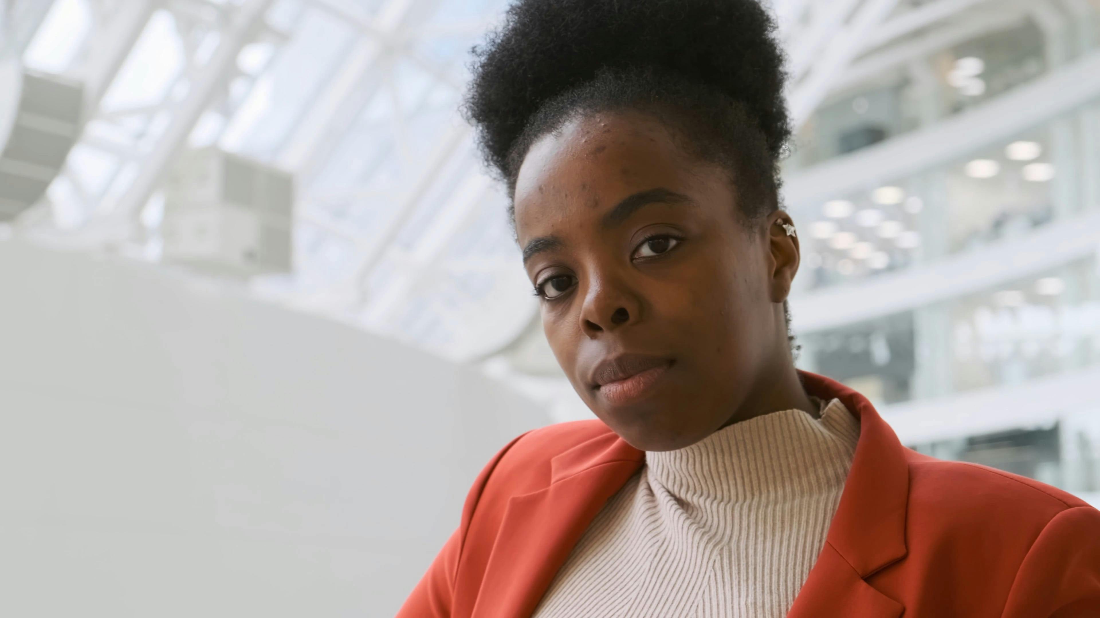 A Close Up Of A Woman Face Giving Up A Smile Free Stock Video Footage ...