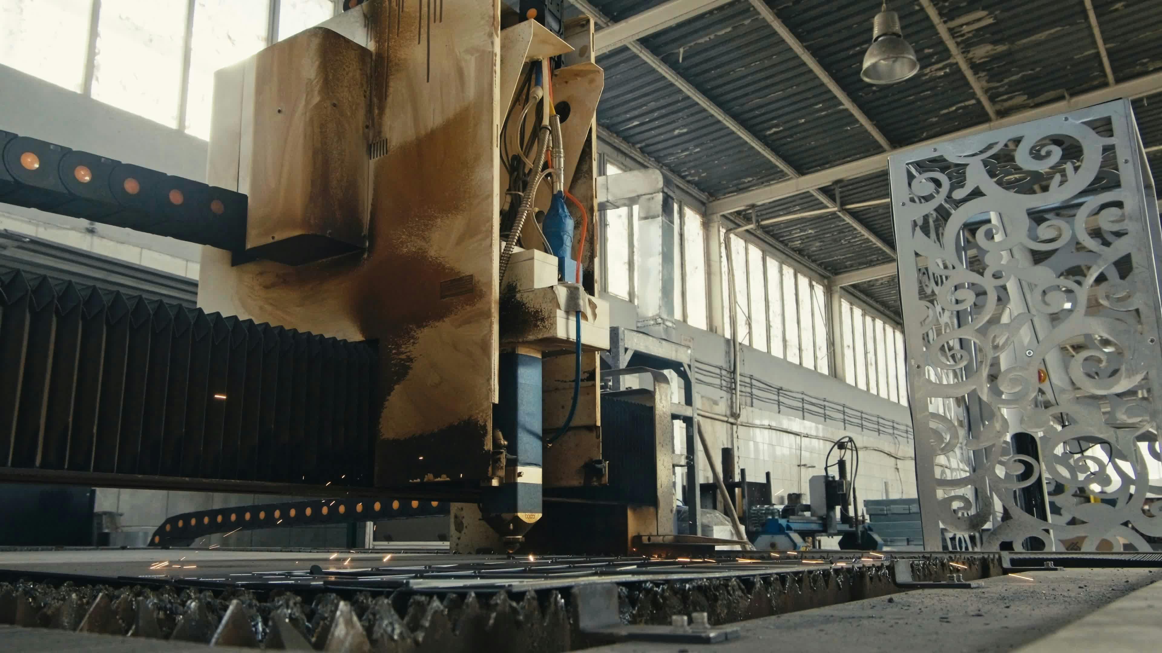 Precision Paper Cutting with CNC Machine Free Stock Video Footage ...