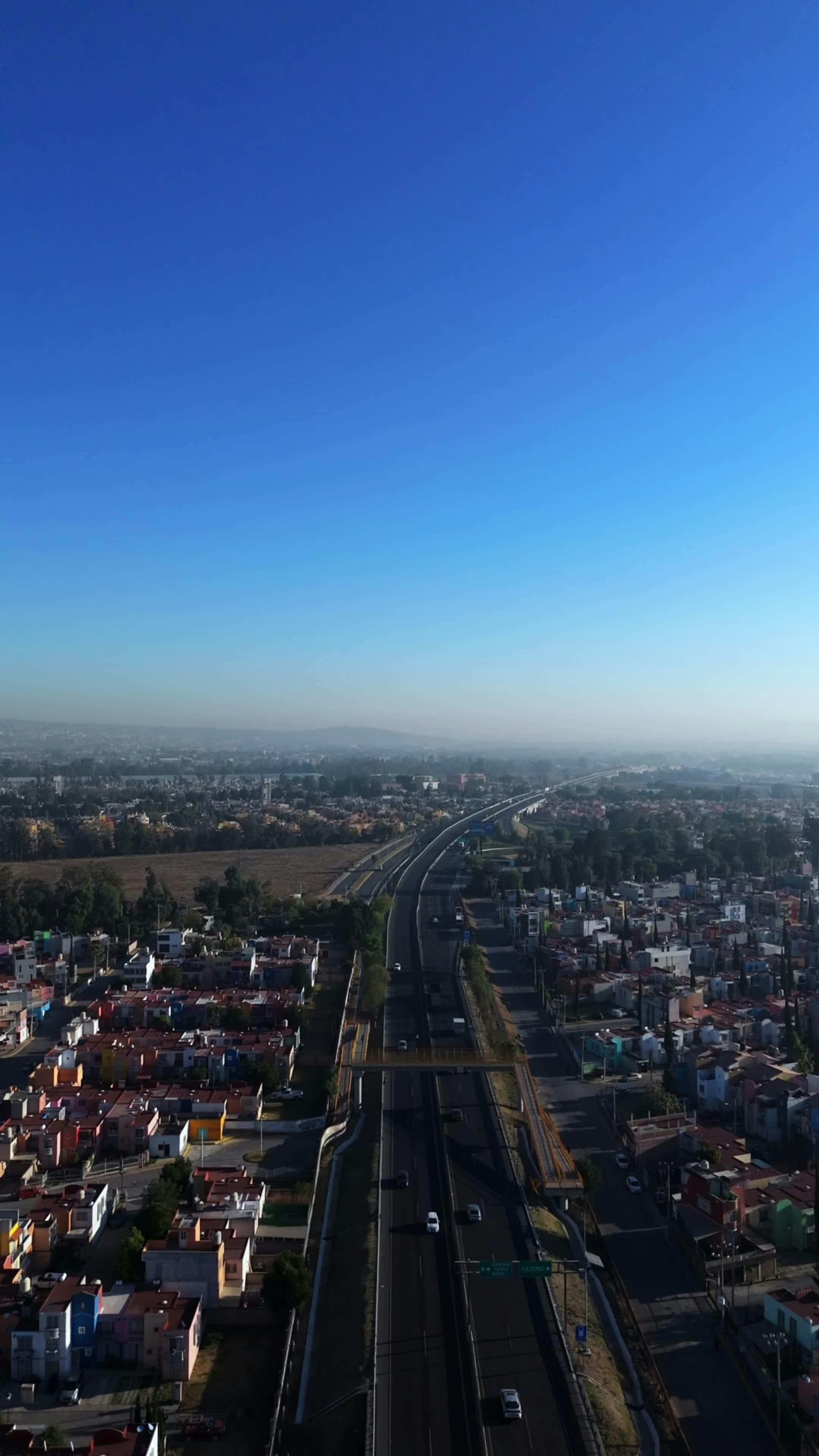 Aerial View of Freeway in Tultepec, Mexico Free Stock Video Footage ...