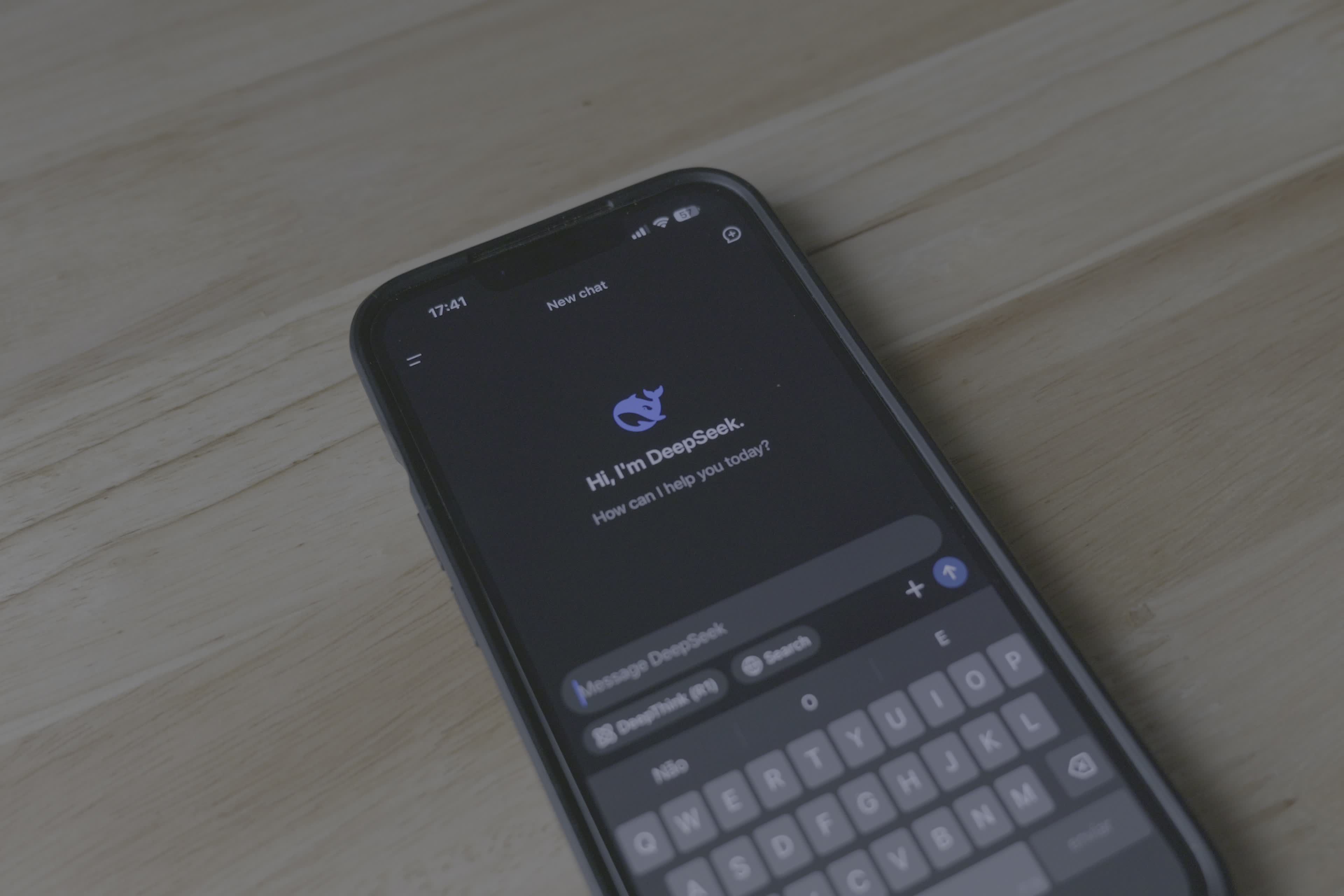 Smartphone with AI Chat Interface on Screen Free Stock Video Footage ...