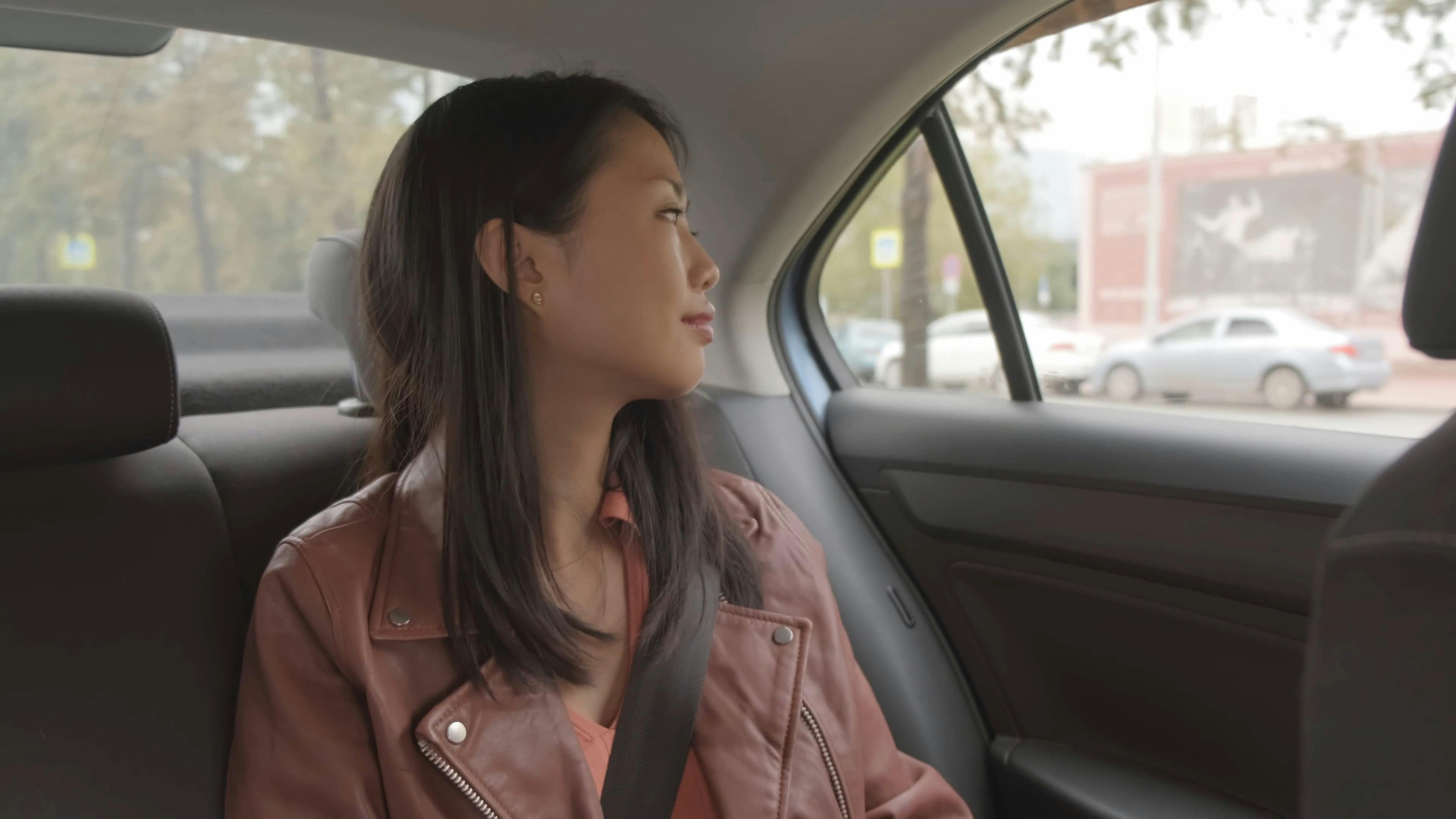 Woman Having Coffee Inside A Car Free Stock Video Footage, Royalty-Free ...