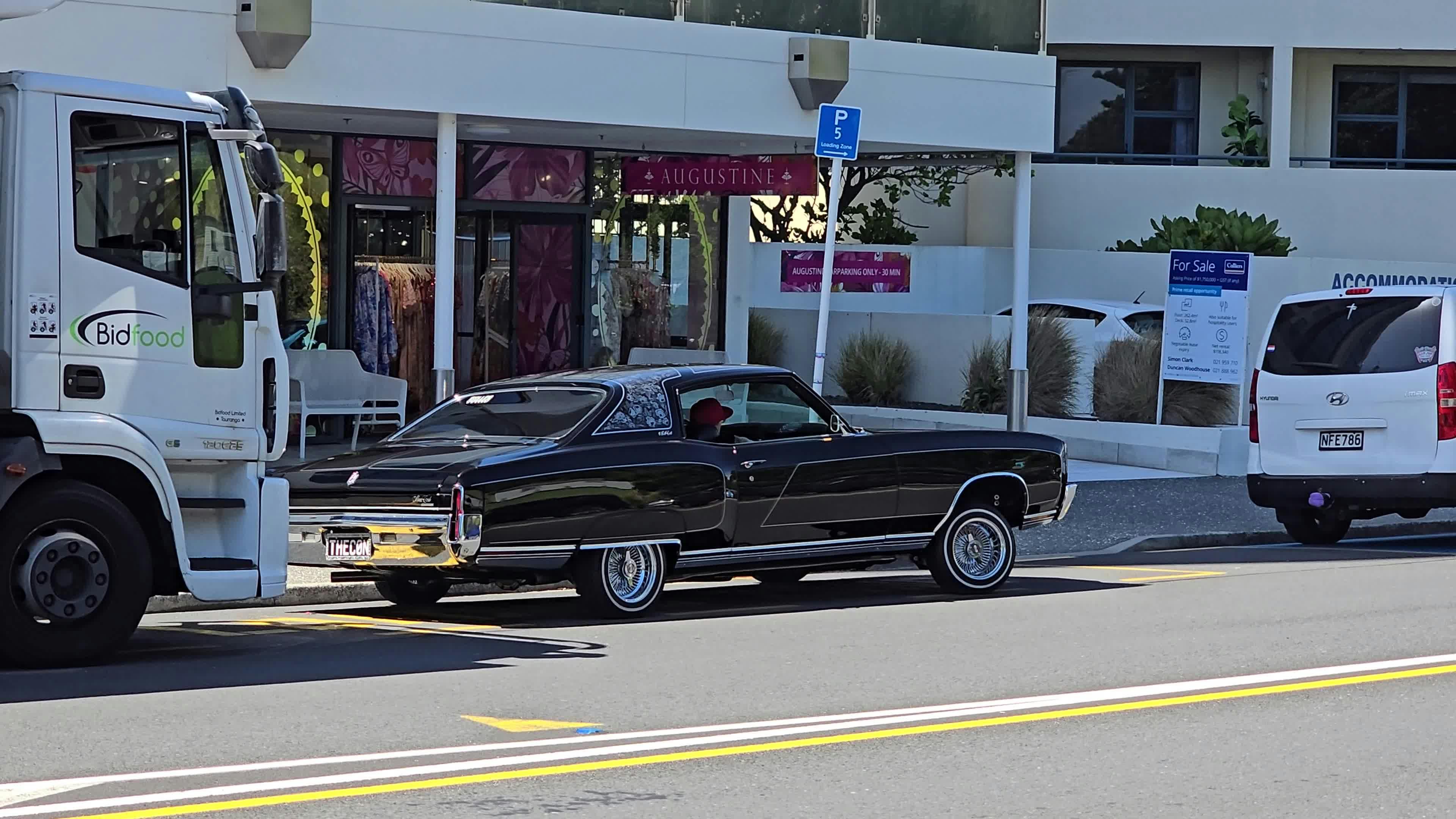 Classic Car Cruising Urban Street Scene Free Stock Video Footage ...