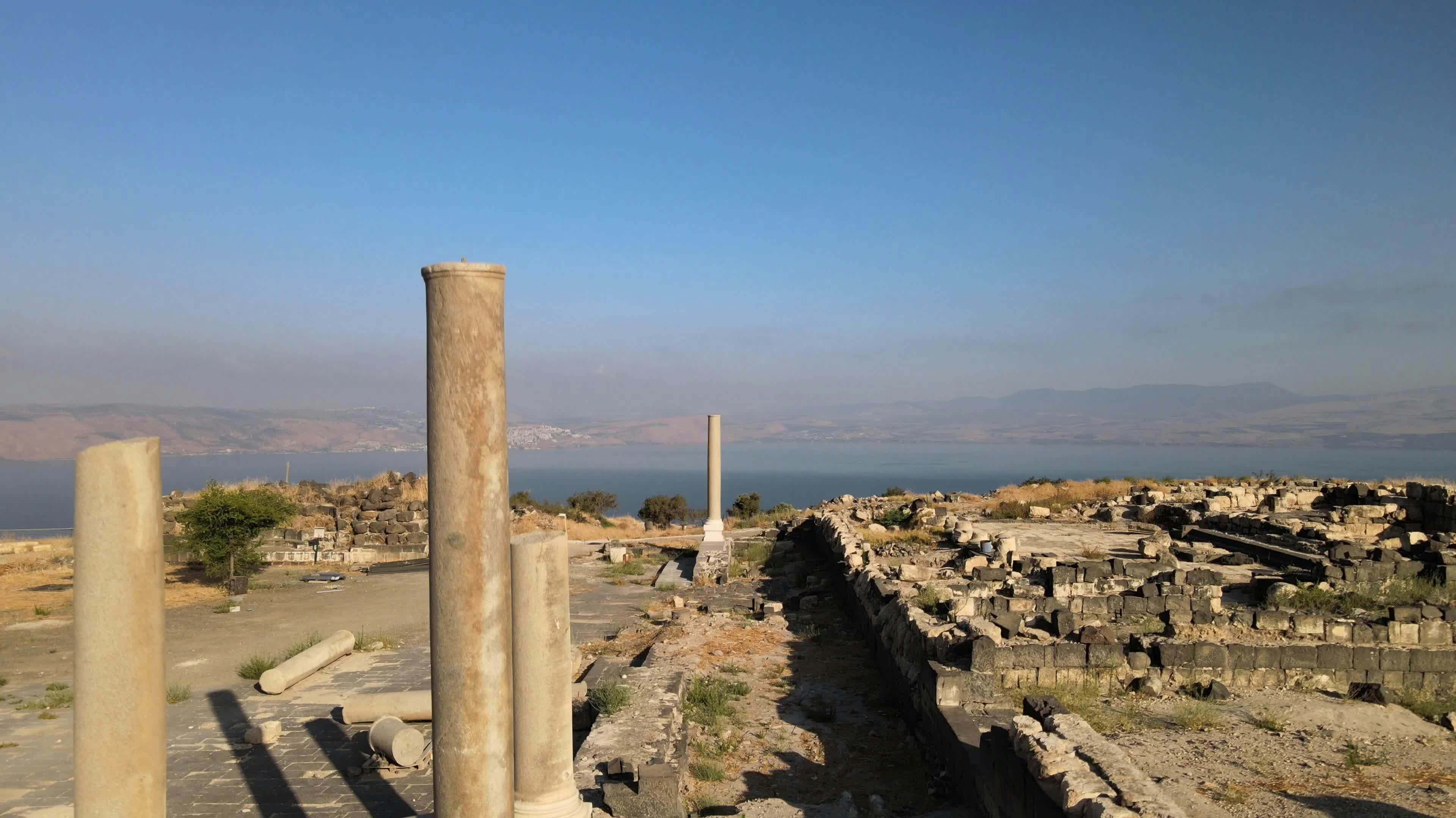 Aerial View of Ancient Roman Ruins Free Stock Video Footage, Royalty ...