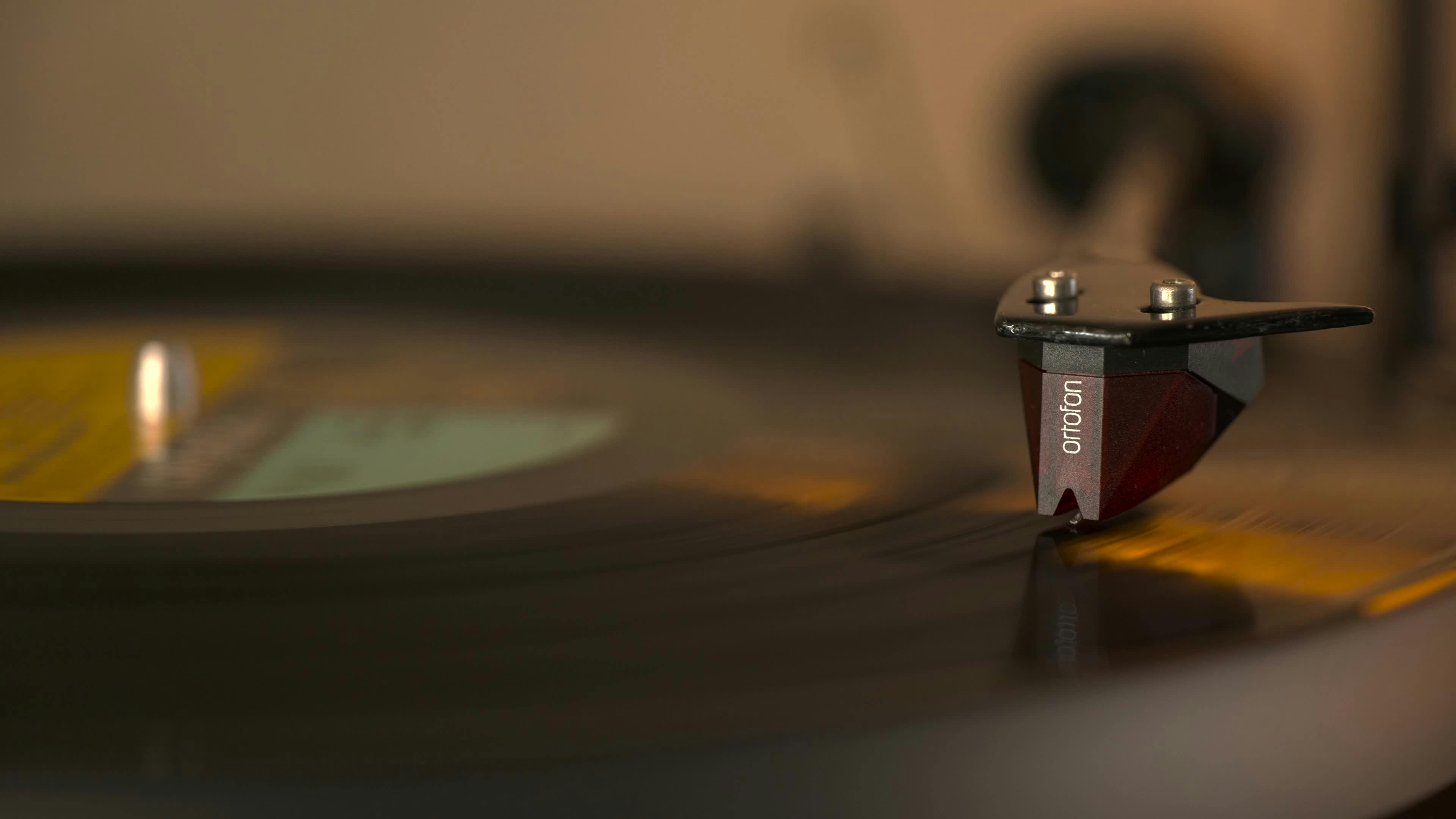 Vintage Turntable Playing Vinyl in Sunlit Room Free Stock Video Footage ...