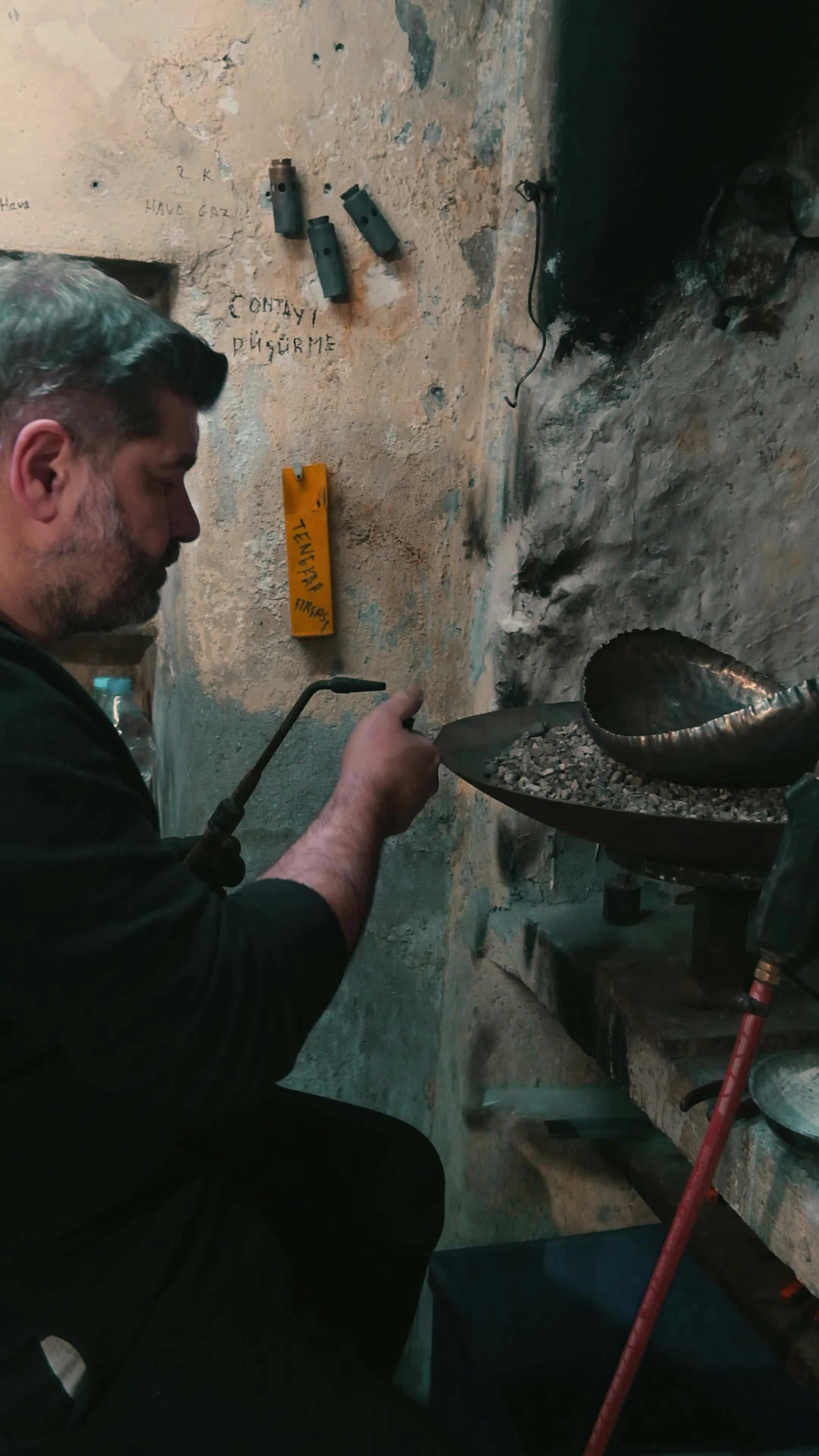 Artisan Craftsman Shaping Copper by Hand Free Stock Video Footage ...