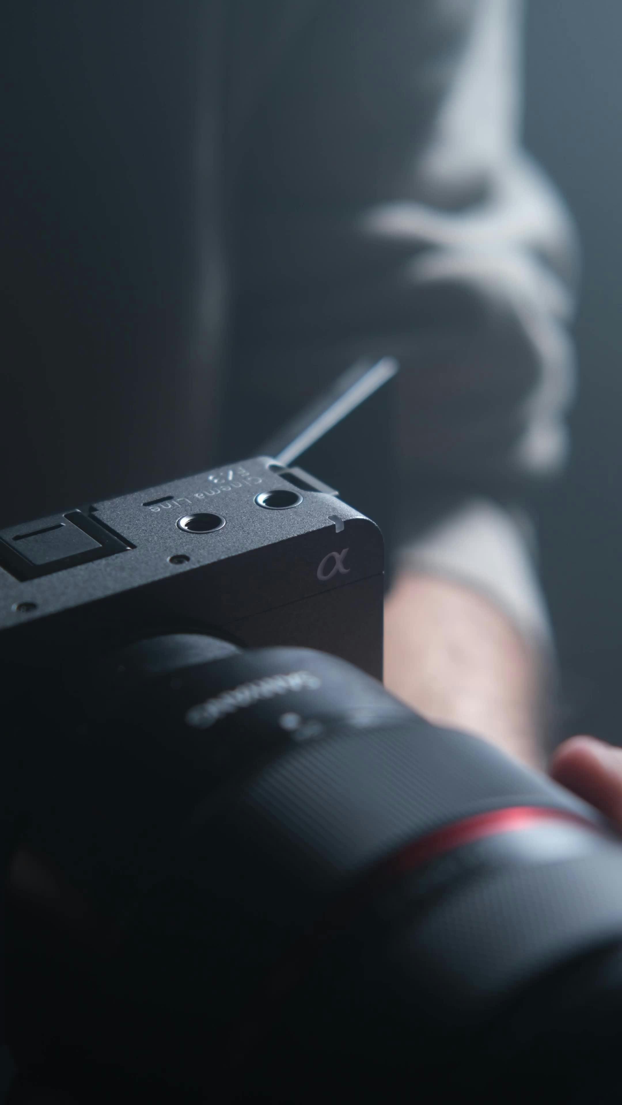 Videographer Setting Up Camera on Stabilizer Free Stock Video Footage ...