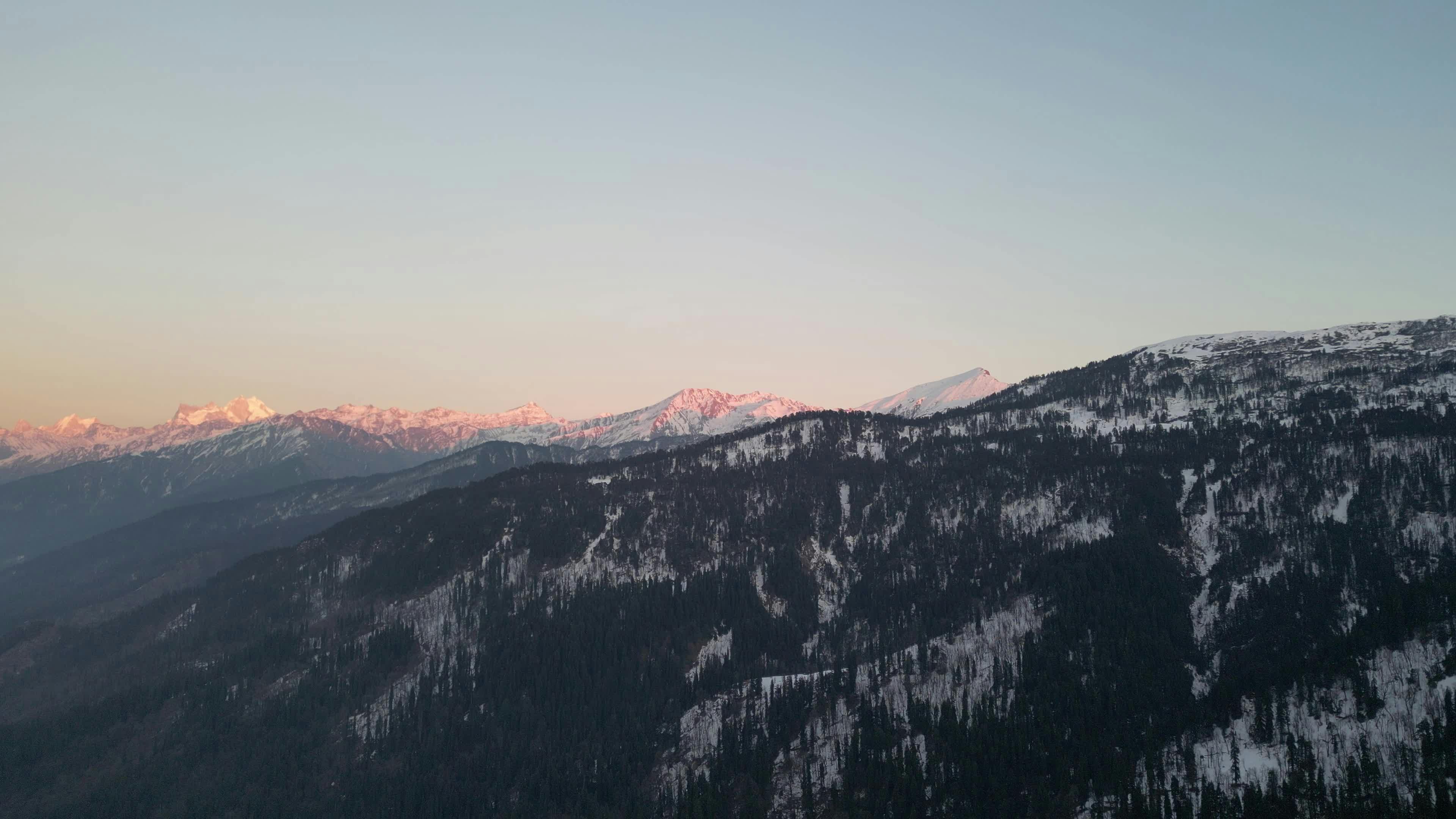 Breathtaking Aerial View of Himalayan Mountains Free Stock Video ...