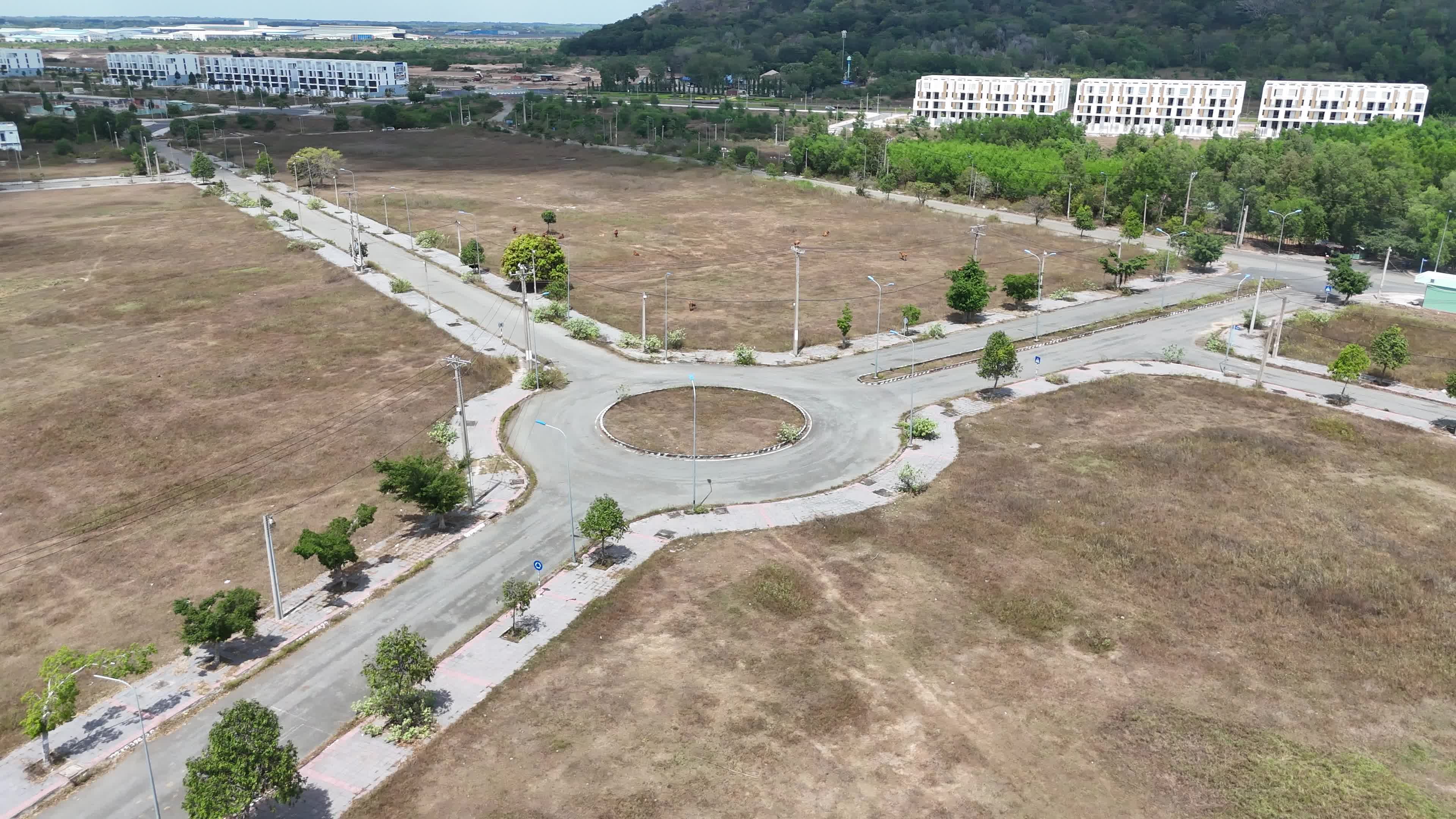 Aerial View of Sonadezi Châu Đức Industrial Area Free Stock Video ...