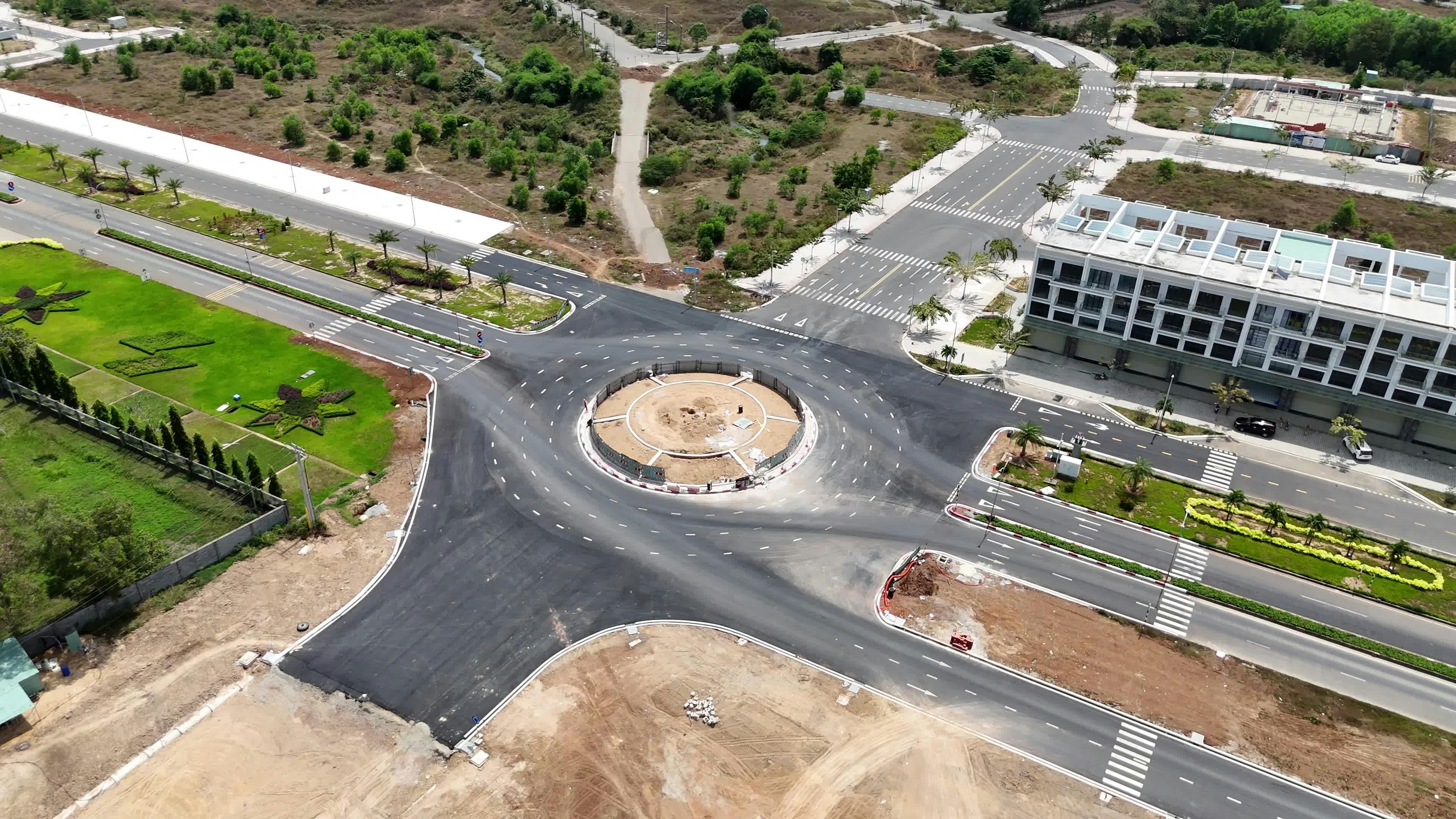 Aerial View of Industrial Roundabout Development Free Stock Video ...