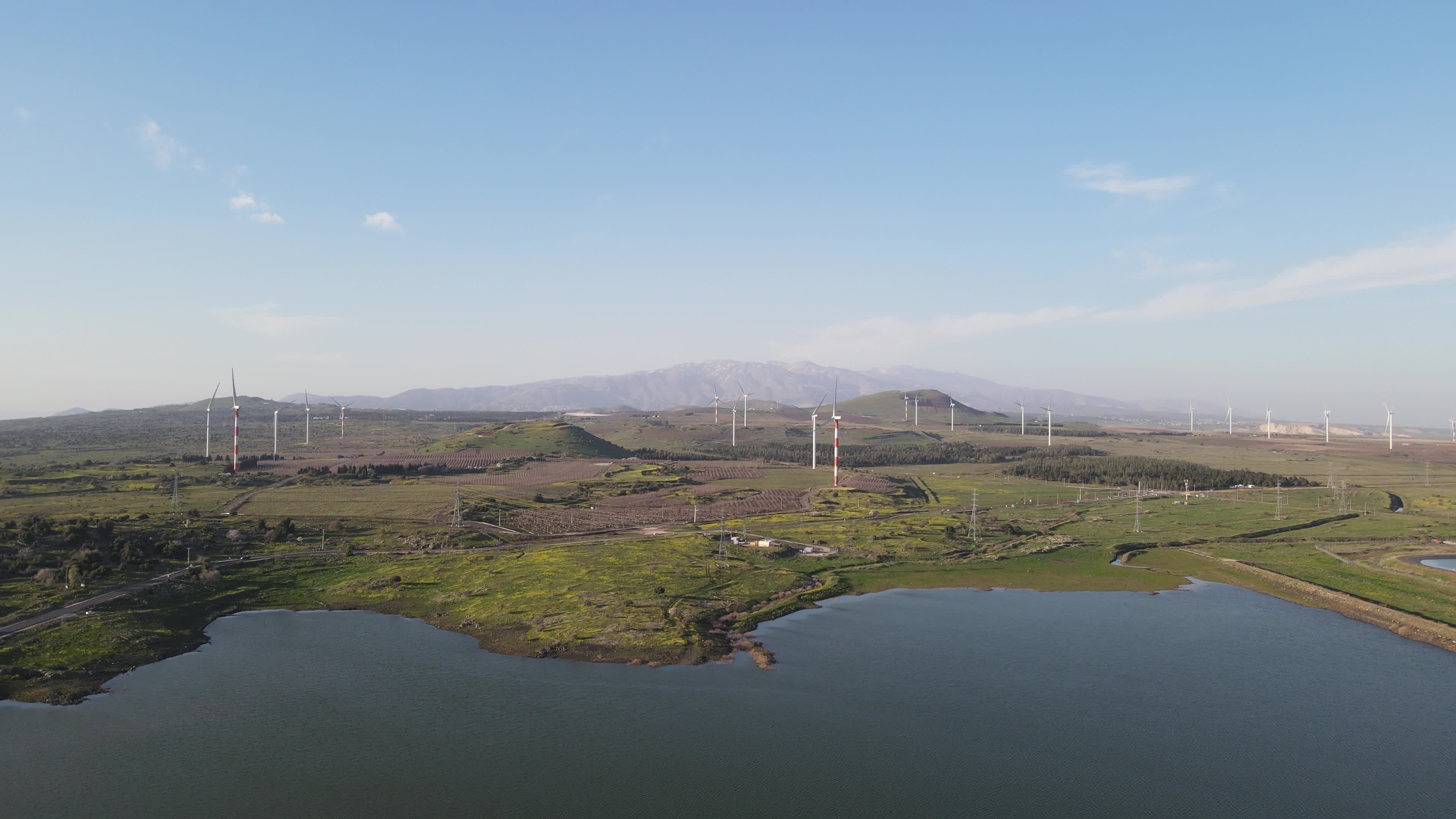 4K Aerial View of Golan Heights Landscape Free Stock Video Footage ...