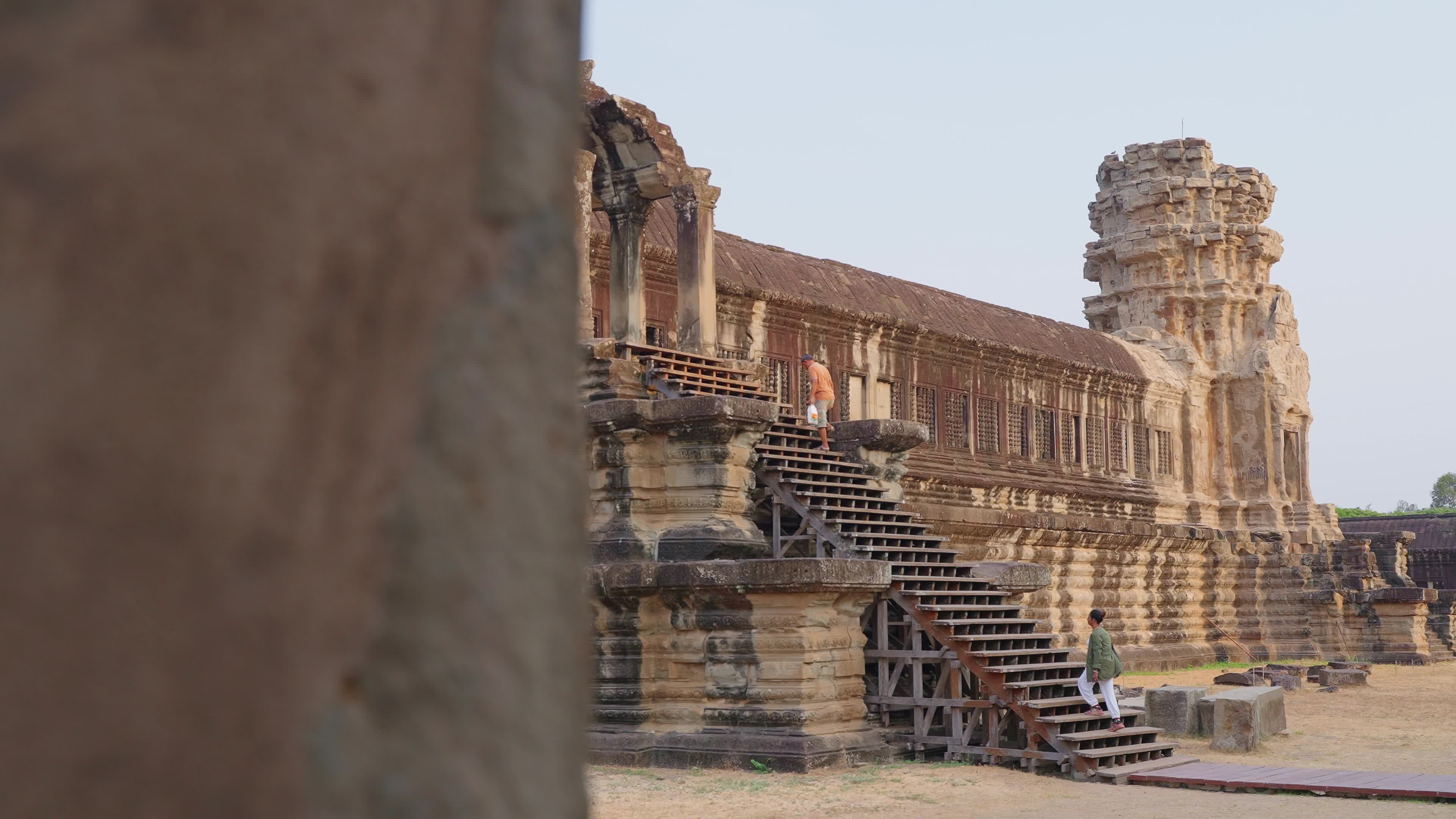 Angkor Wat at Sunset - Iconic Cambodian Landmark Free Stock Video ...