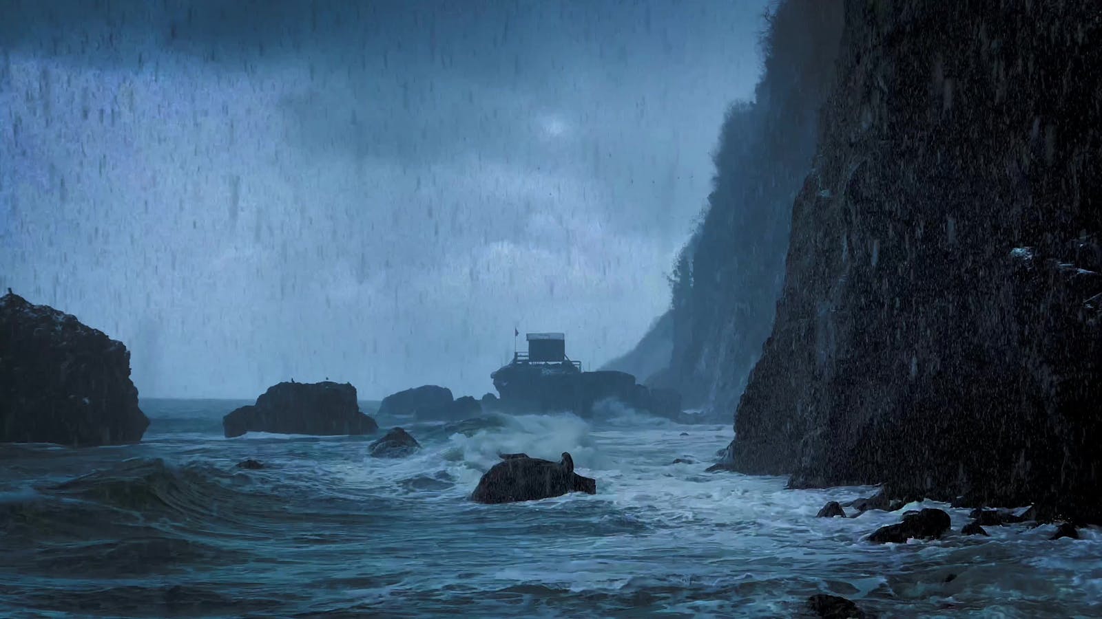 A+Cross+Sea+Bridge+In+The+Fog+At+Night Videos, Download The BEST Free ...