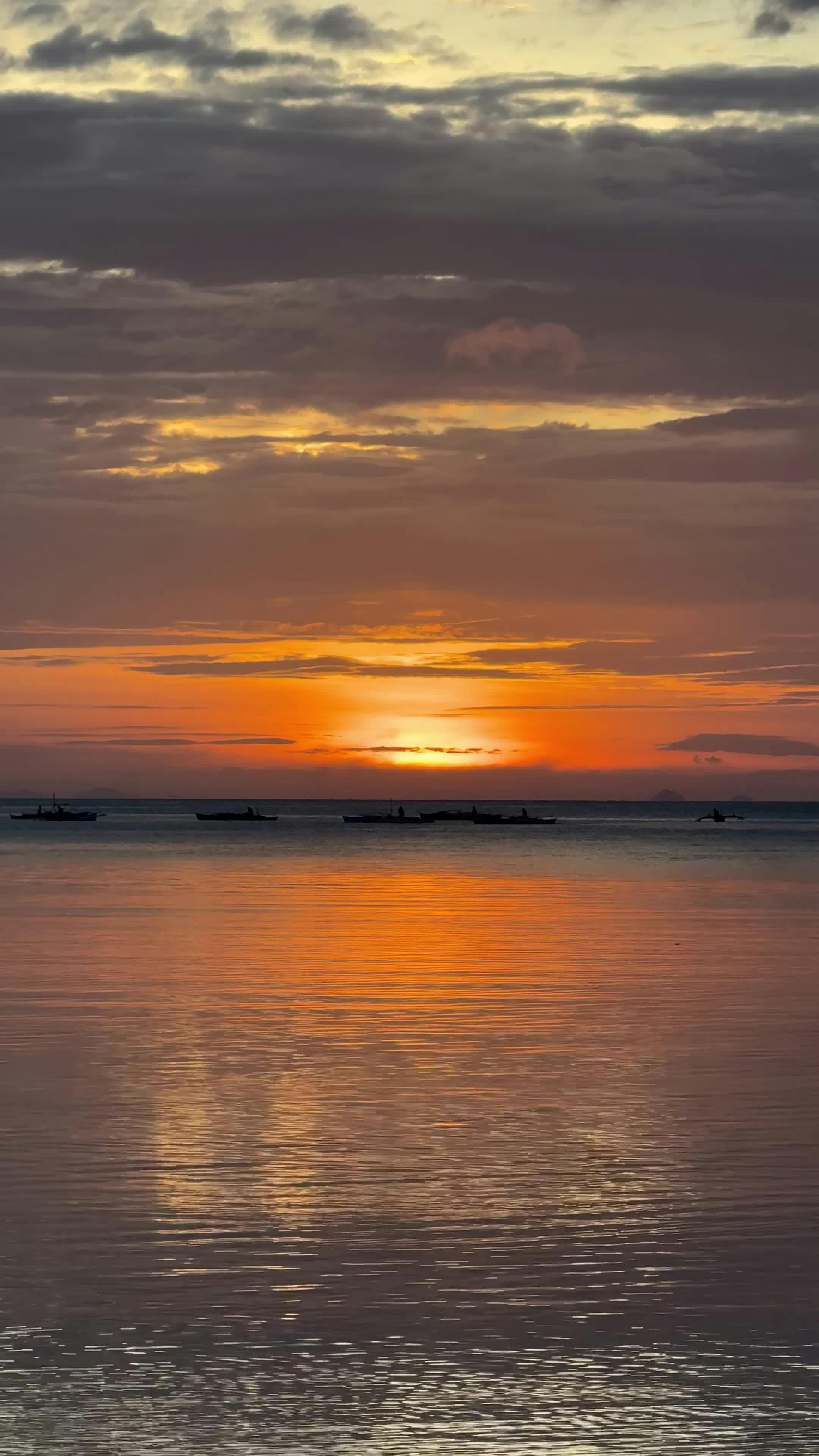 Serene Sunset Over Calm Beach Waves Free Stock Video Footage, Royalty ...