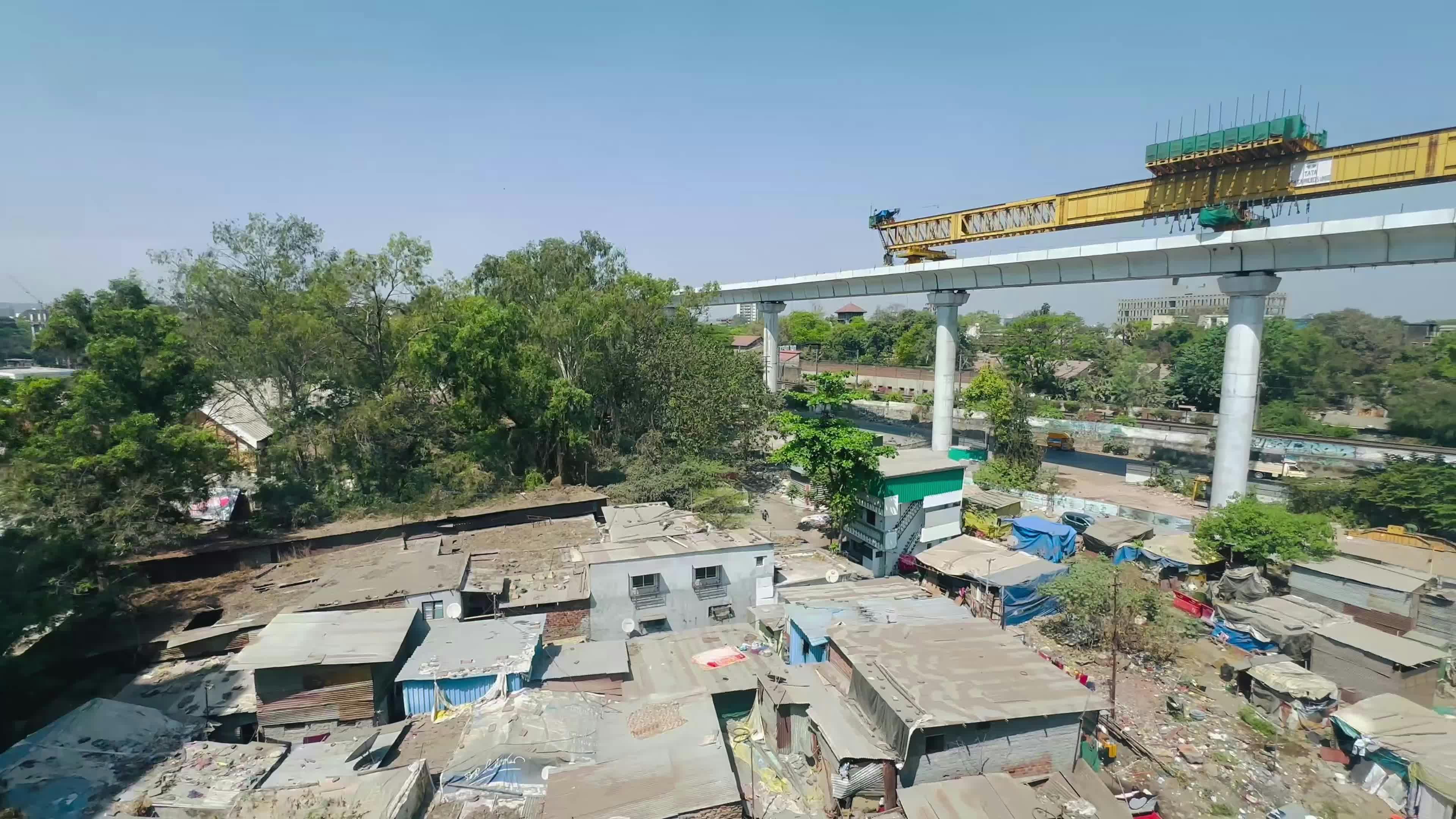 Urban Infrastructure Development Aerial View Free Stock Video Footage ...