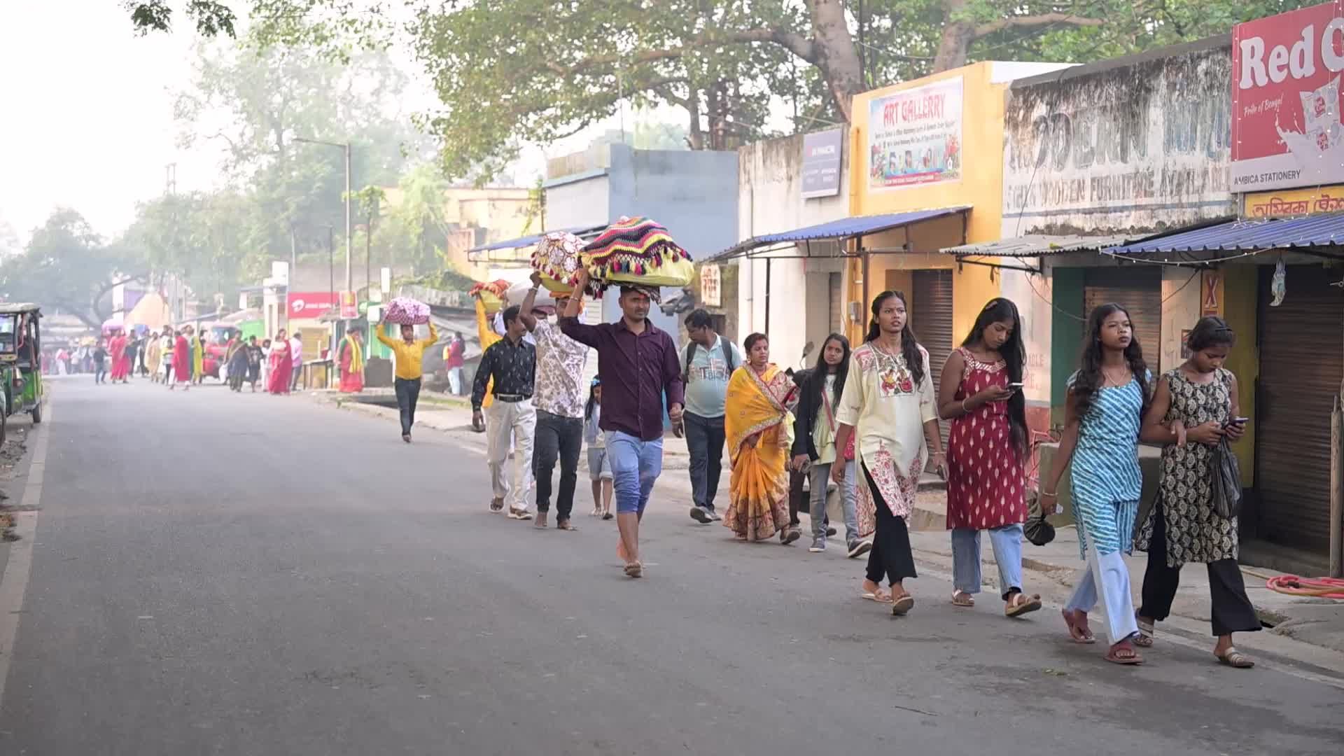 Colorful Indian Street Festival Procession Free Stock Video Footage ...