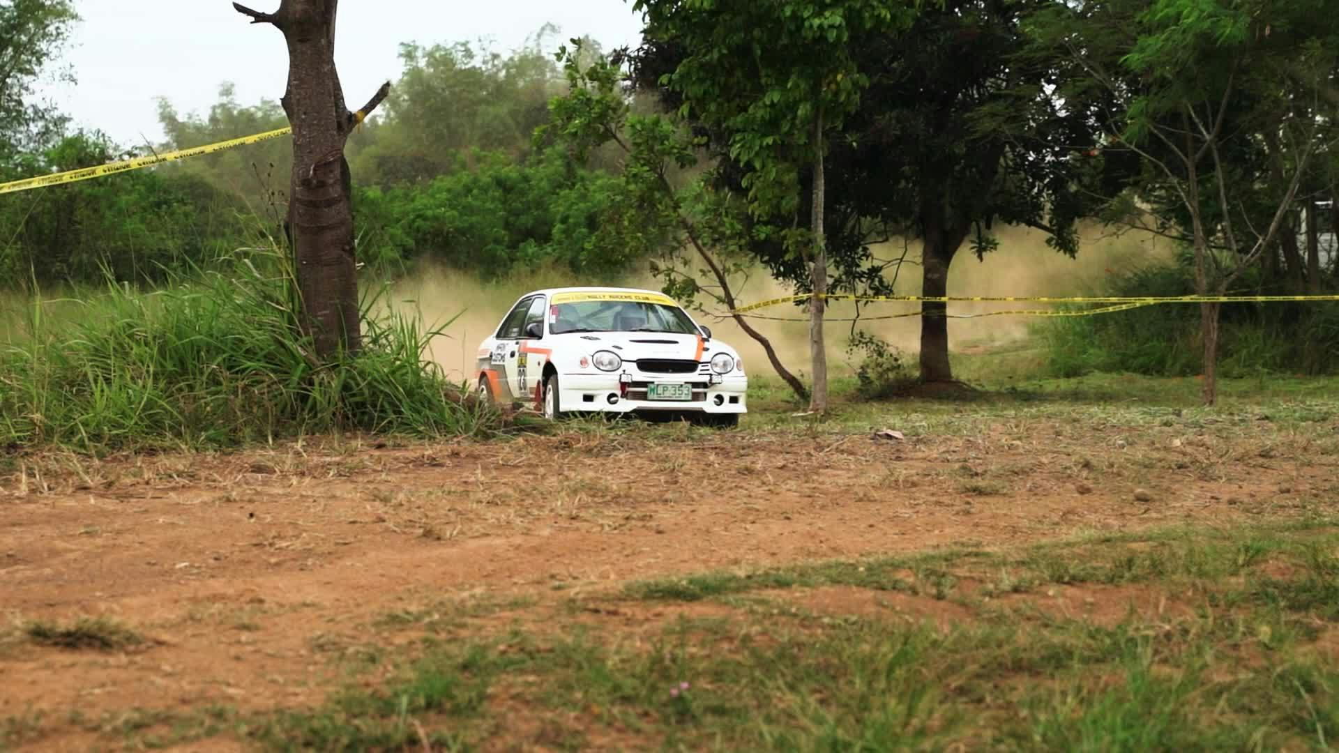 Exciting Off-Road Rally Car Race in Dusty Terrain Free Stock Video ...