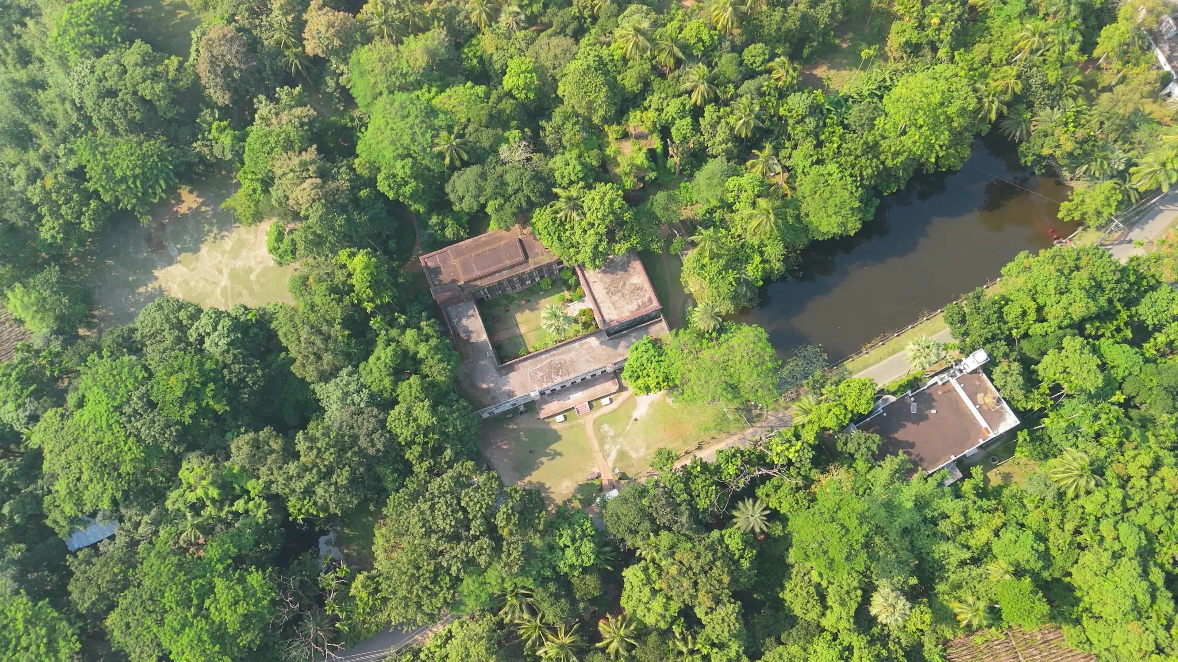 Aerial View of Historic Bangladeshi Landmark Free Stock Video Footage ...