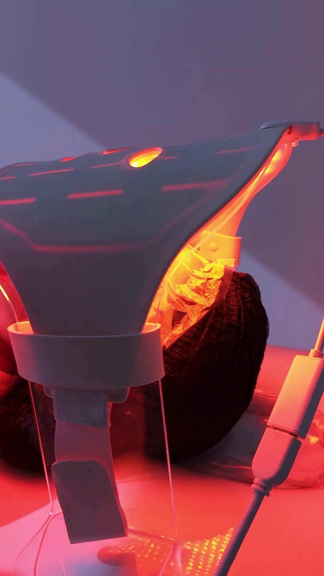 Relaxing Red Light Therapy Session Indoors Free Stock Video Footage ...