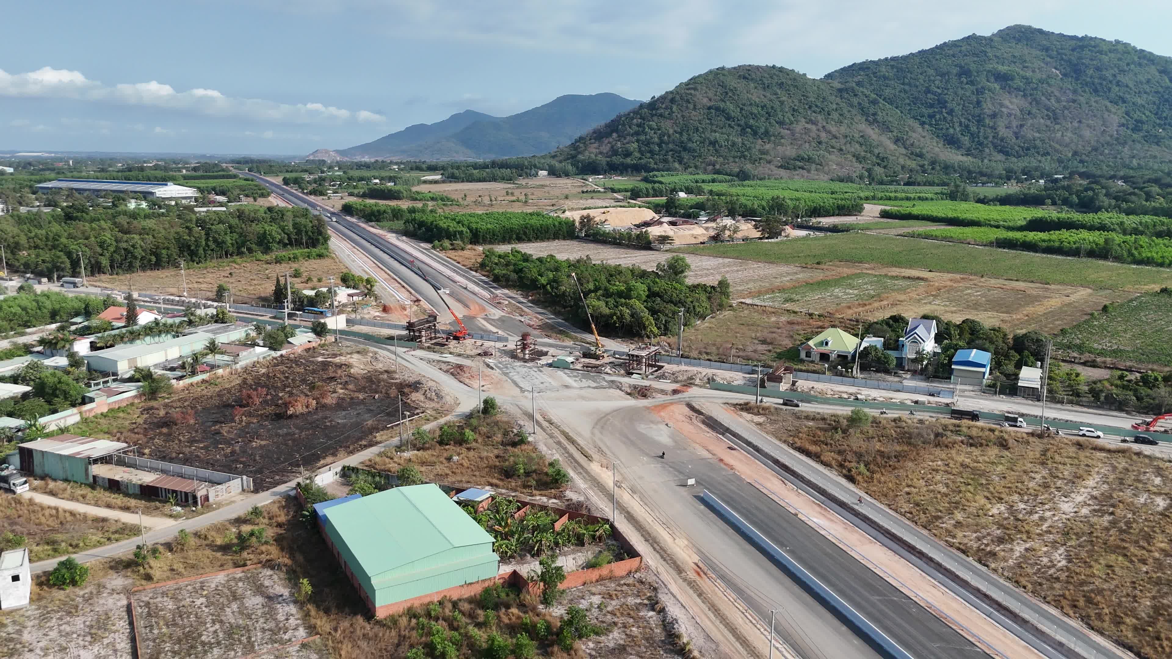 Aerial View of Rural Highway Construction Free Stock Video Footage ...