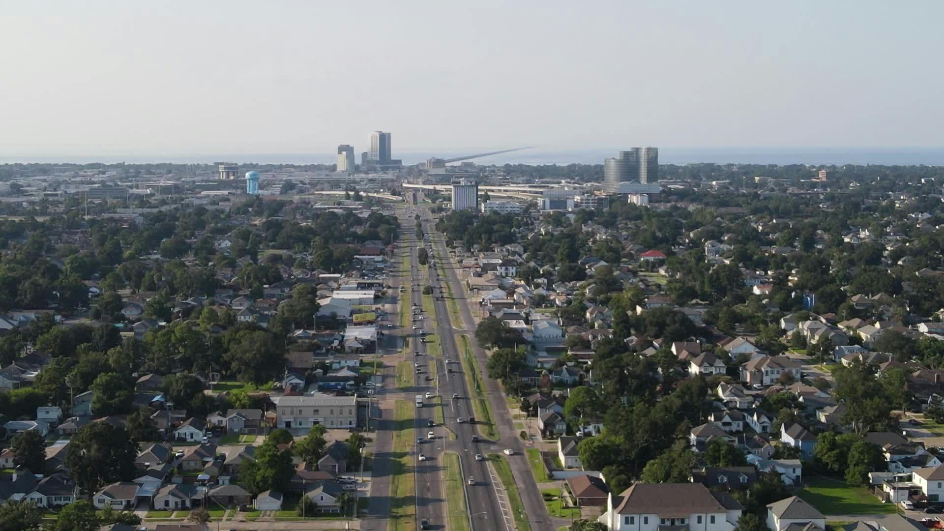 Aerial View of New Orleans Cityscape Free Stock Video Footage, Royalty ...