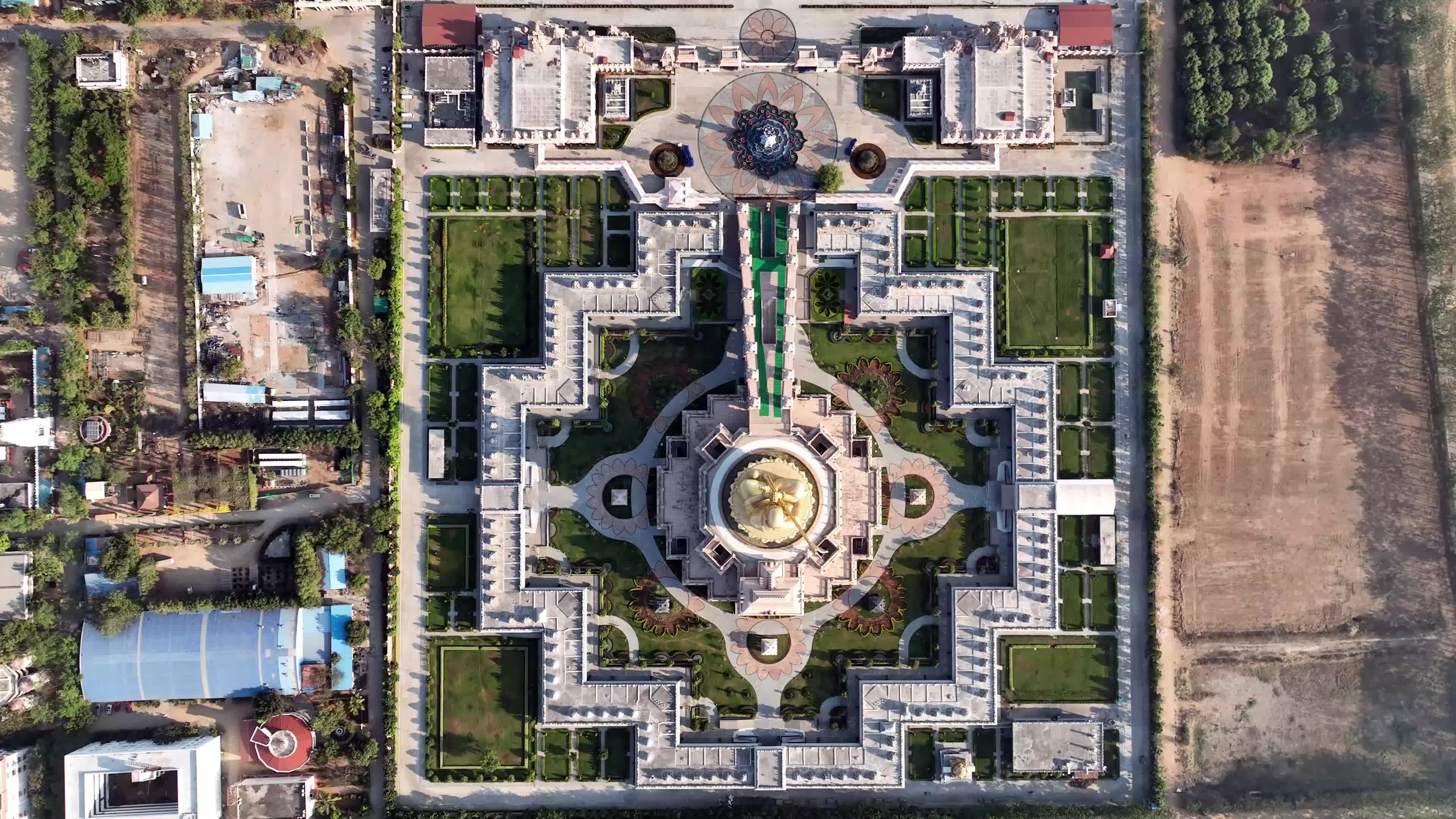 Aerial View of Statue of Equality, Hyderabad Free Stock Video Footage ...