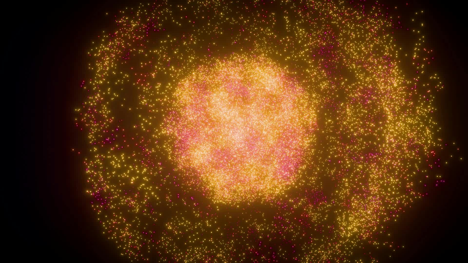 Abstract Cosmic Particle Explosion Free Stock Video Footage, Royalty-Free 4K & HD Video Clip