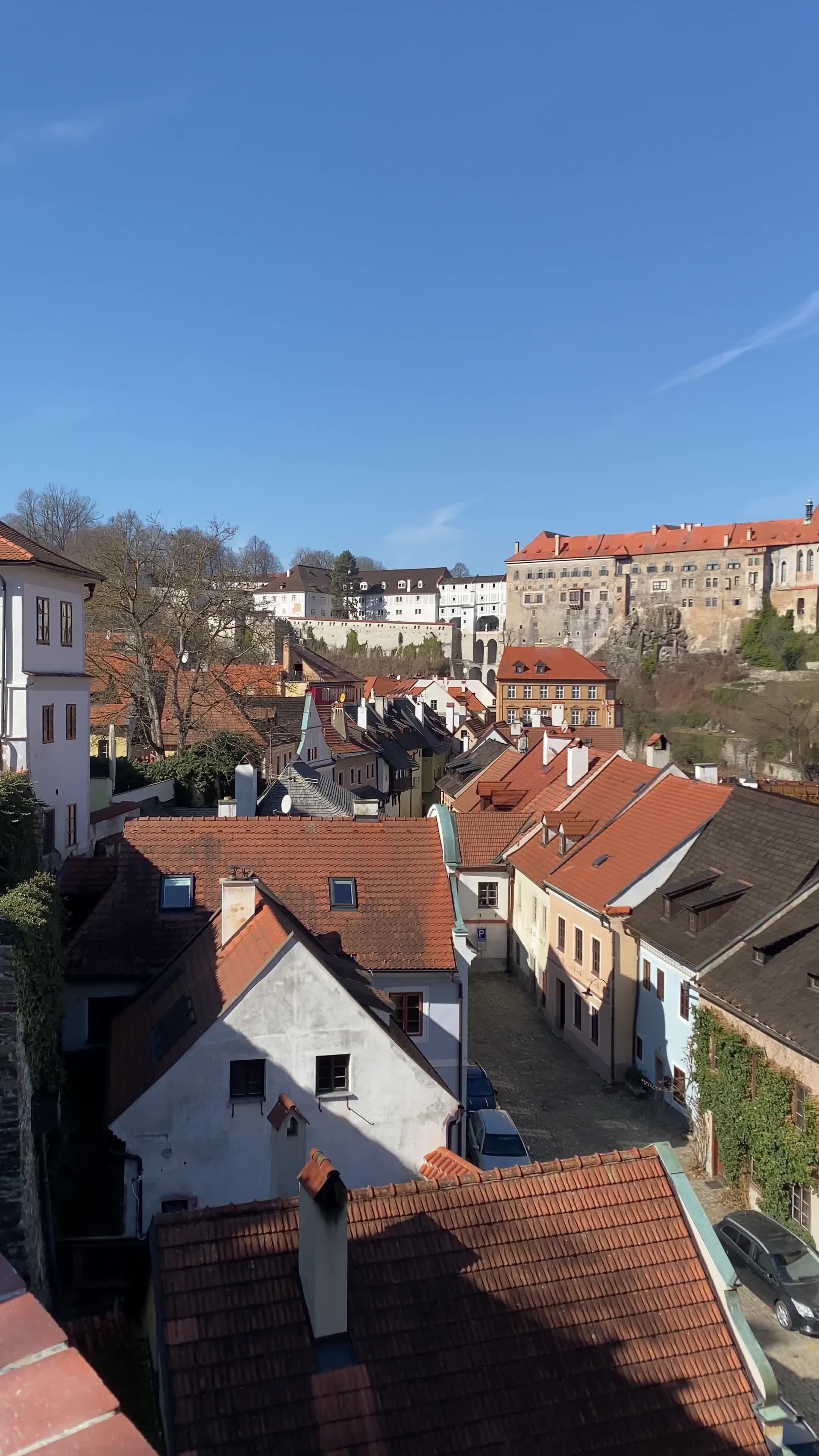 Charming Rooftop View of Historic Town Free Stock Video Footage ...