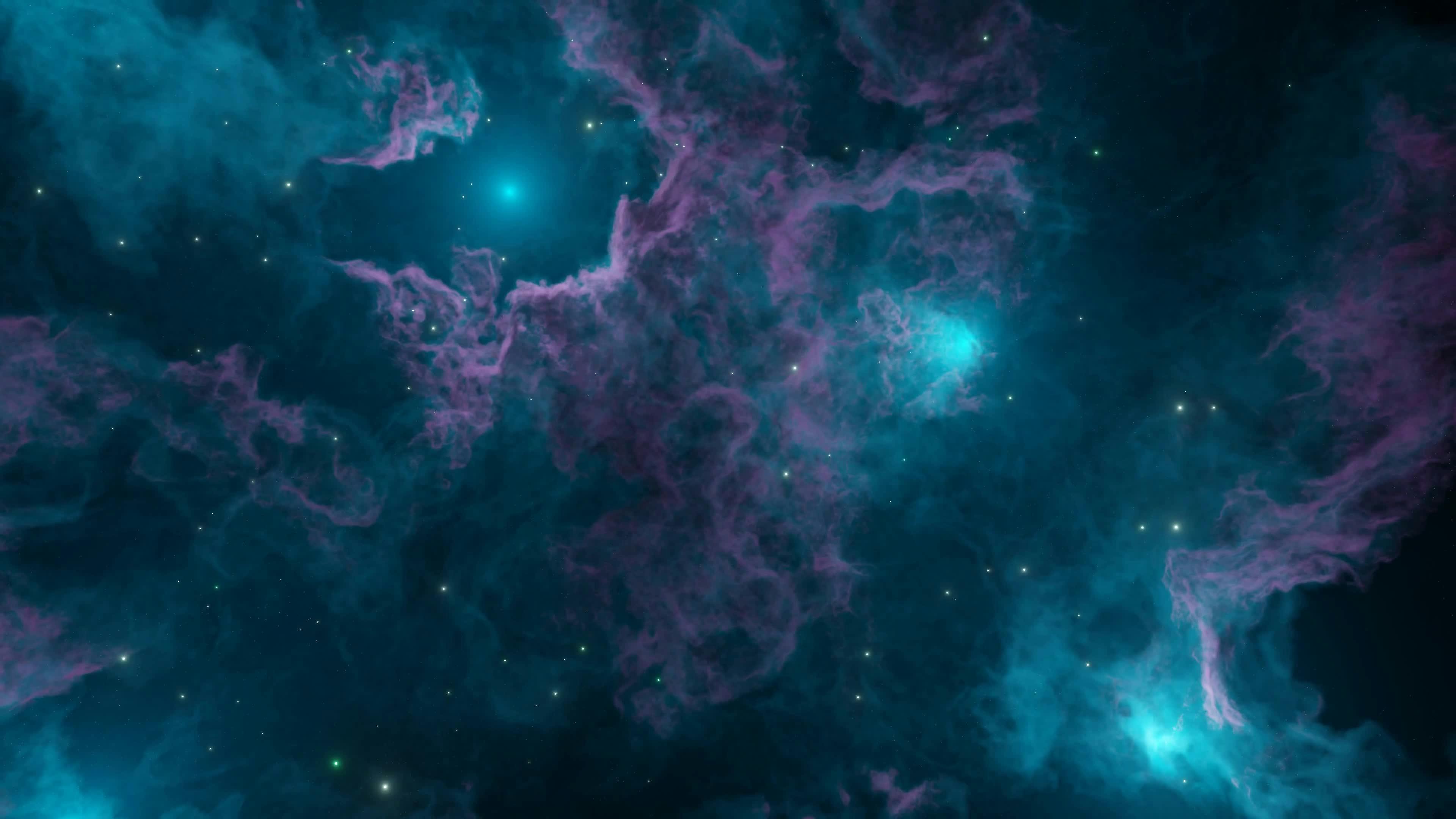 Mesmerizing Cosmic Nebula Reflection Video Free Stock Video Footage ...