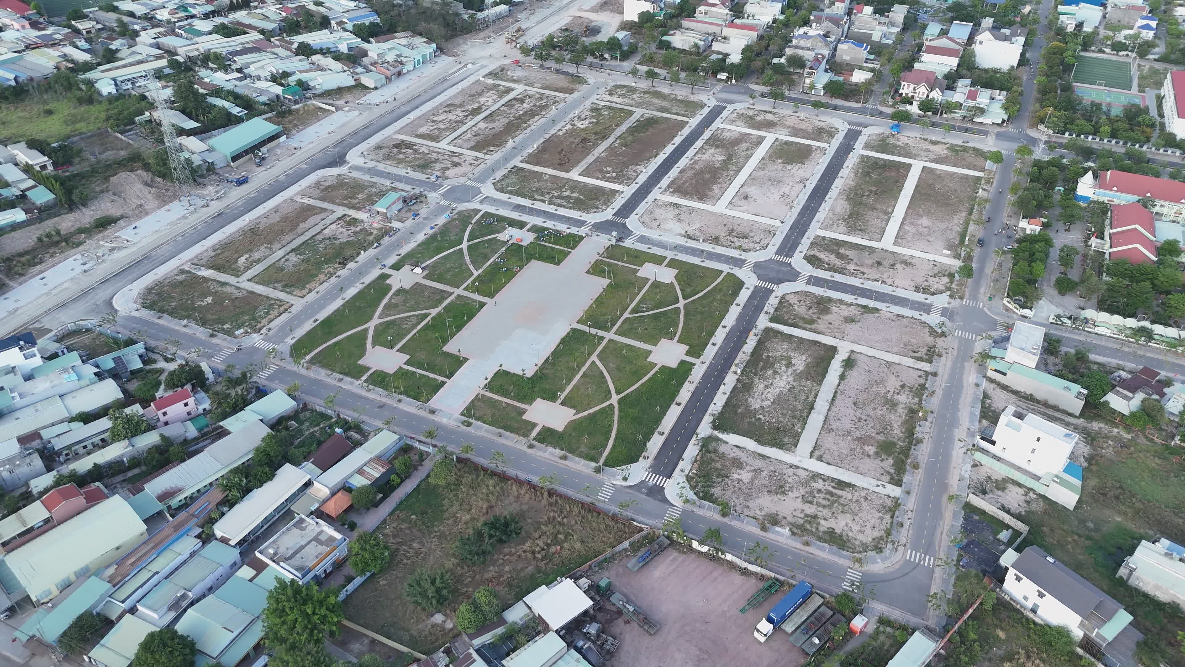 Aerial View of Vietnamese Urban Development Free Stock Video Footage ...