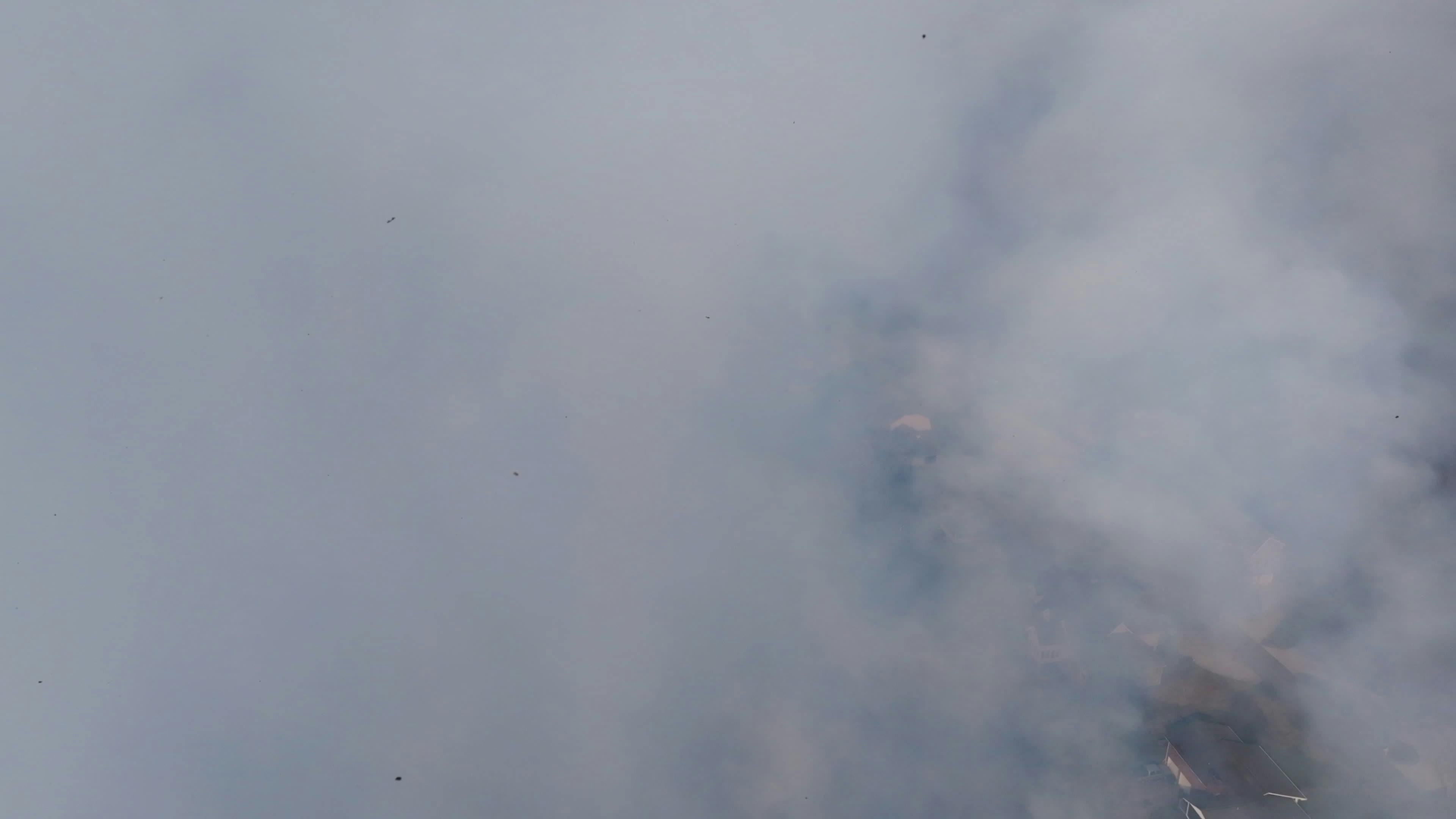 Aerial View of Dense Smoke Over Forest Area Free Stock Video Footage ...