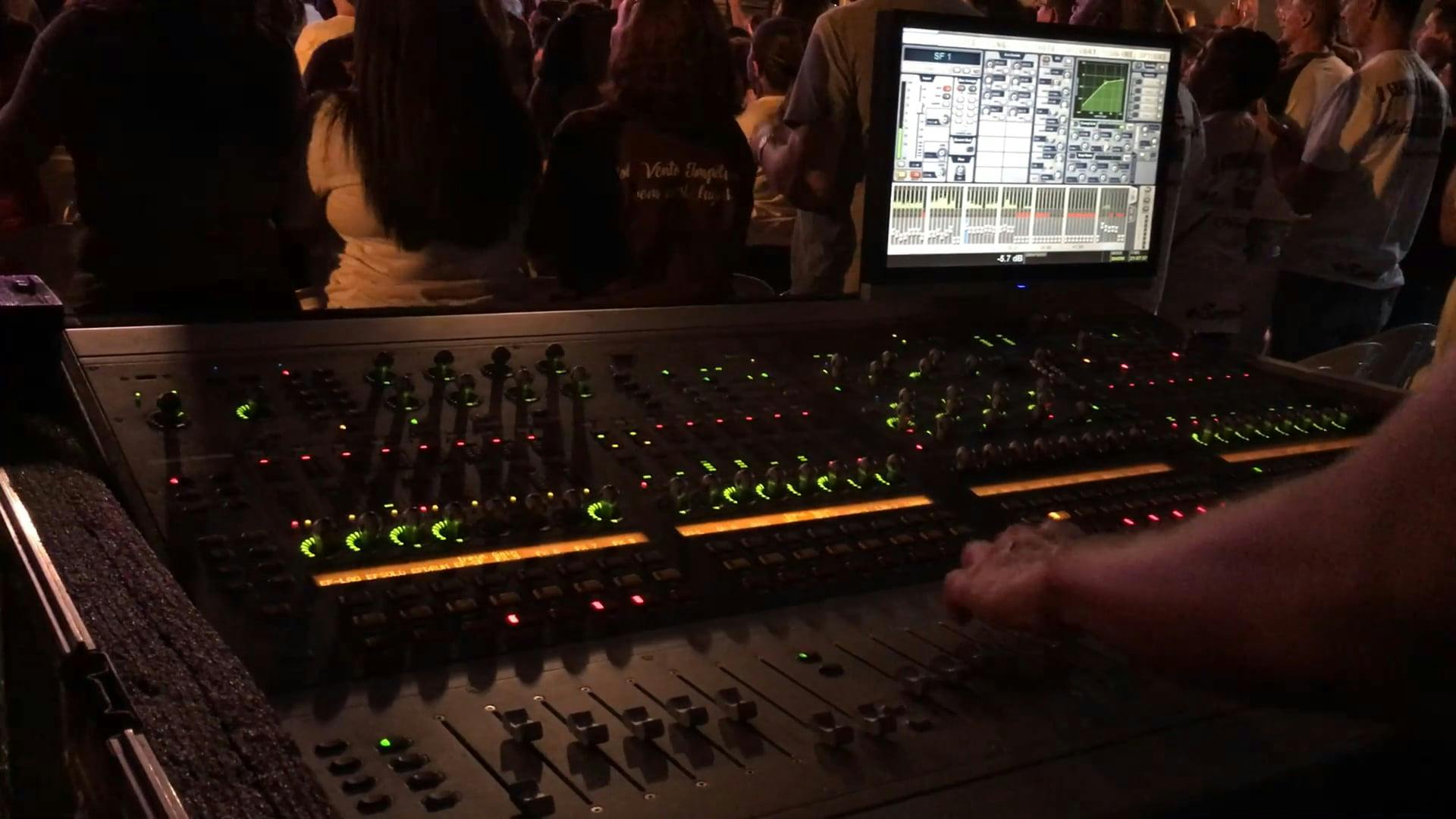 A Sound System Equipment Used In A Worship Event Free Stock Video ...