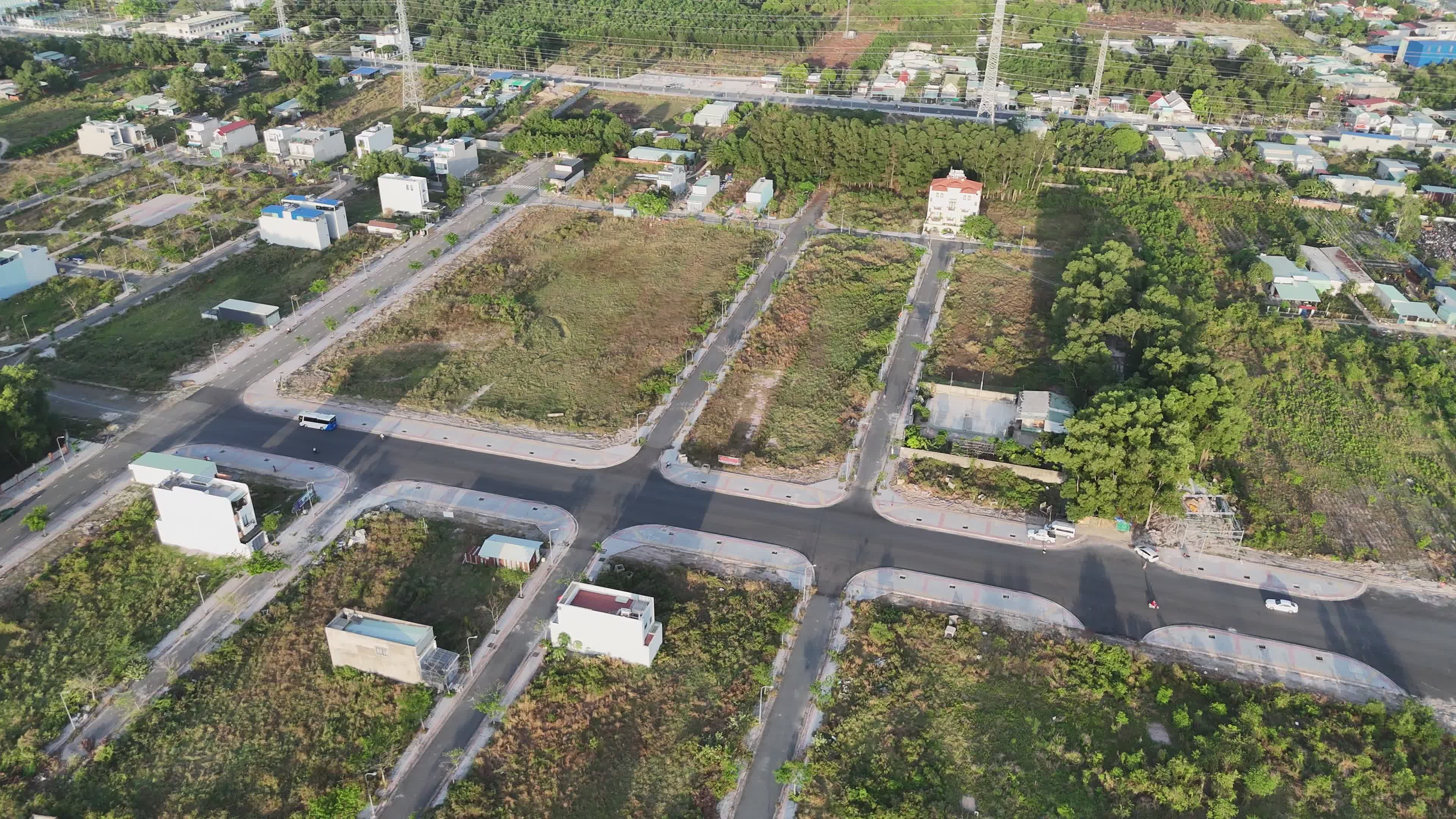 Aerial View of Residential Development Area Free Stock Video Footage ...