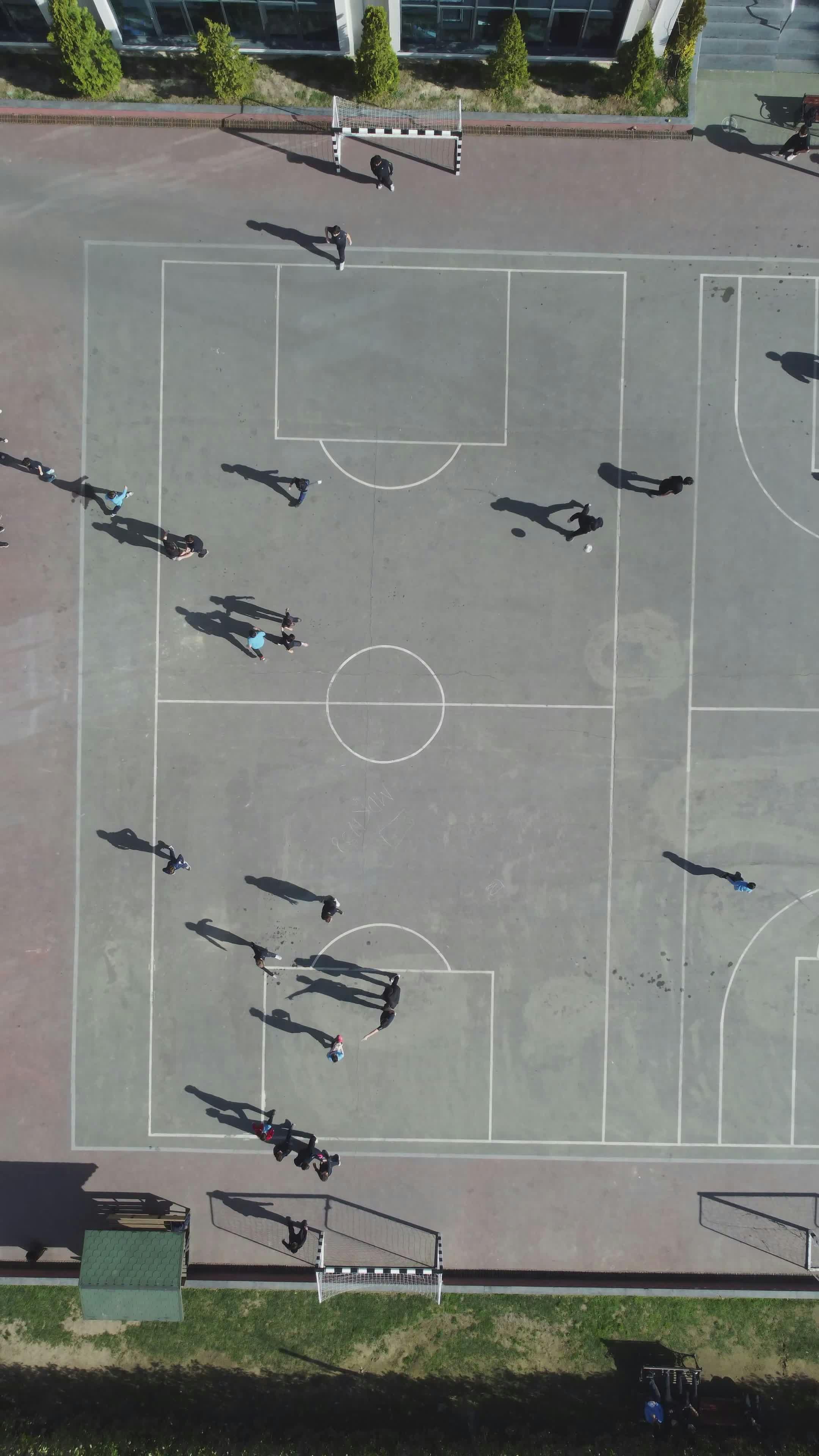 Aerial View of Crowded Basketball Court in Istanbul Free Stock Video ...