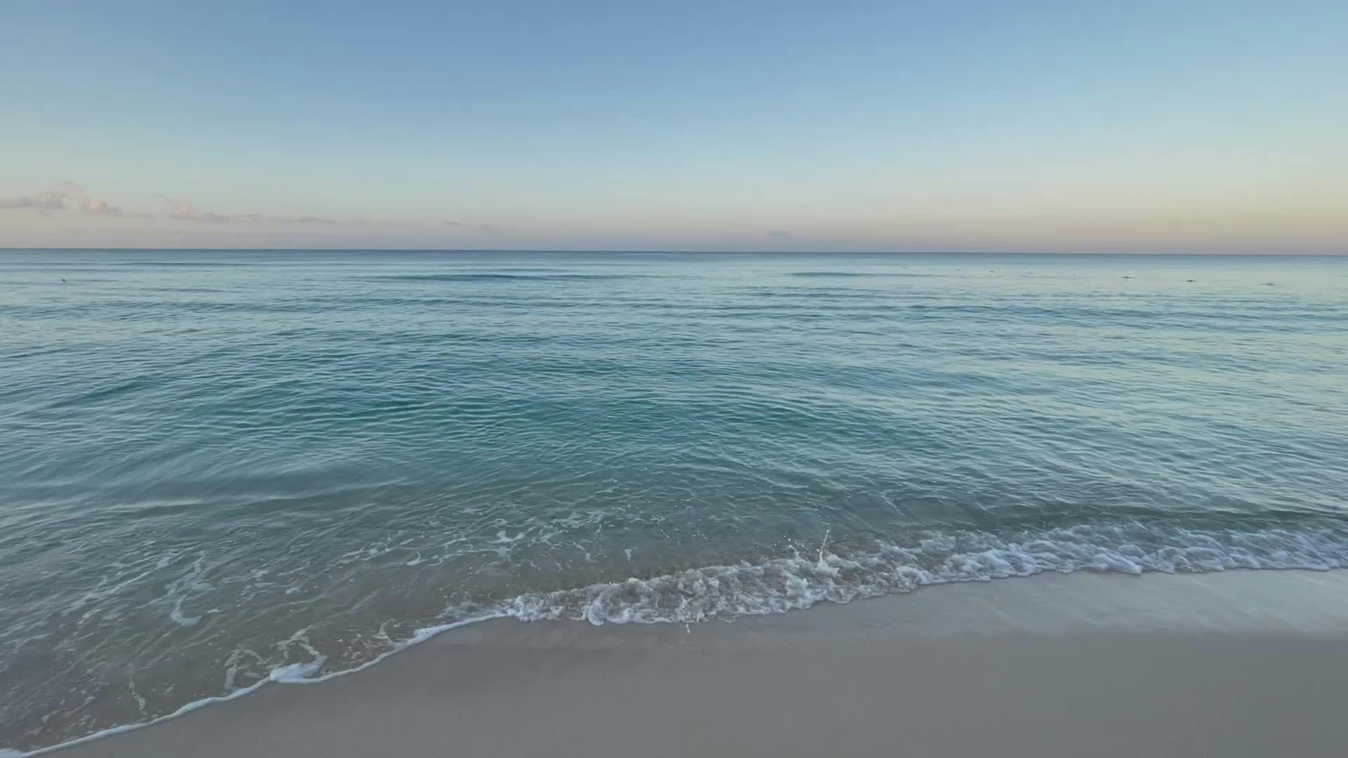 Tranquil Slow-Motion Ocean Waves at Sunrise Free Stock Video Footage ...