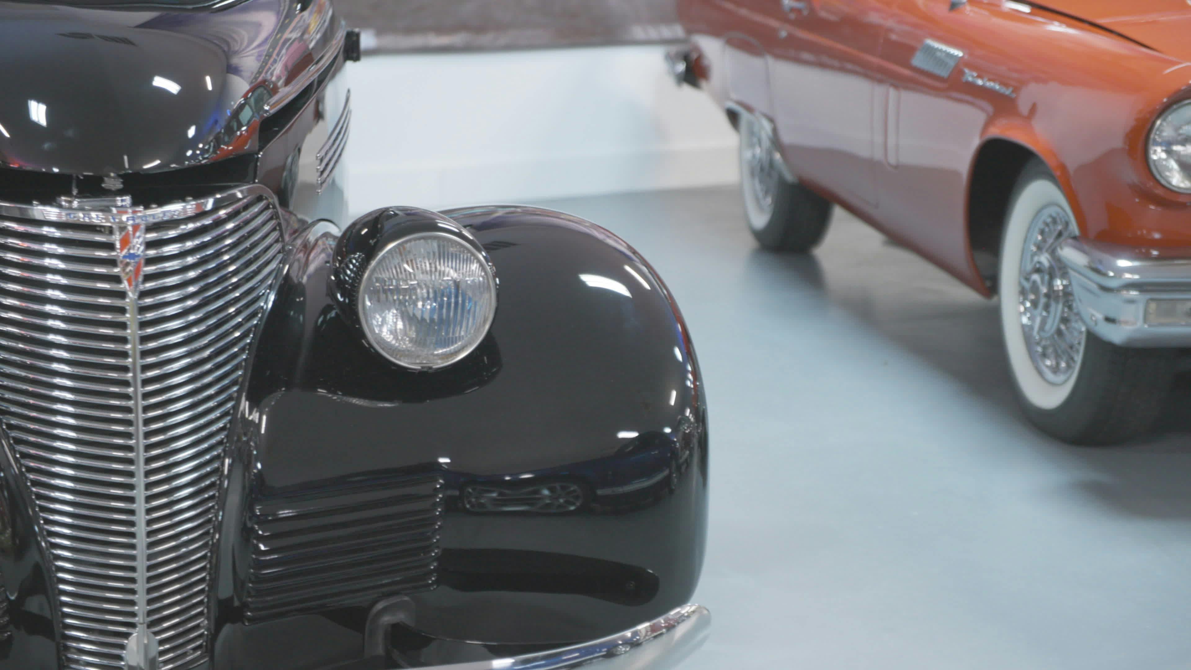 Classic Vintage Cars Collection Showcase Free Stock Video Footage ...