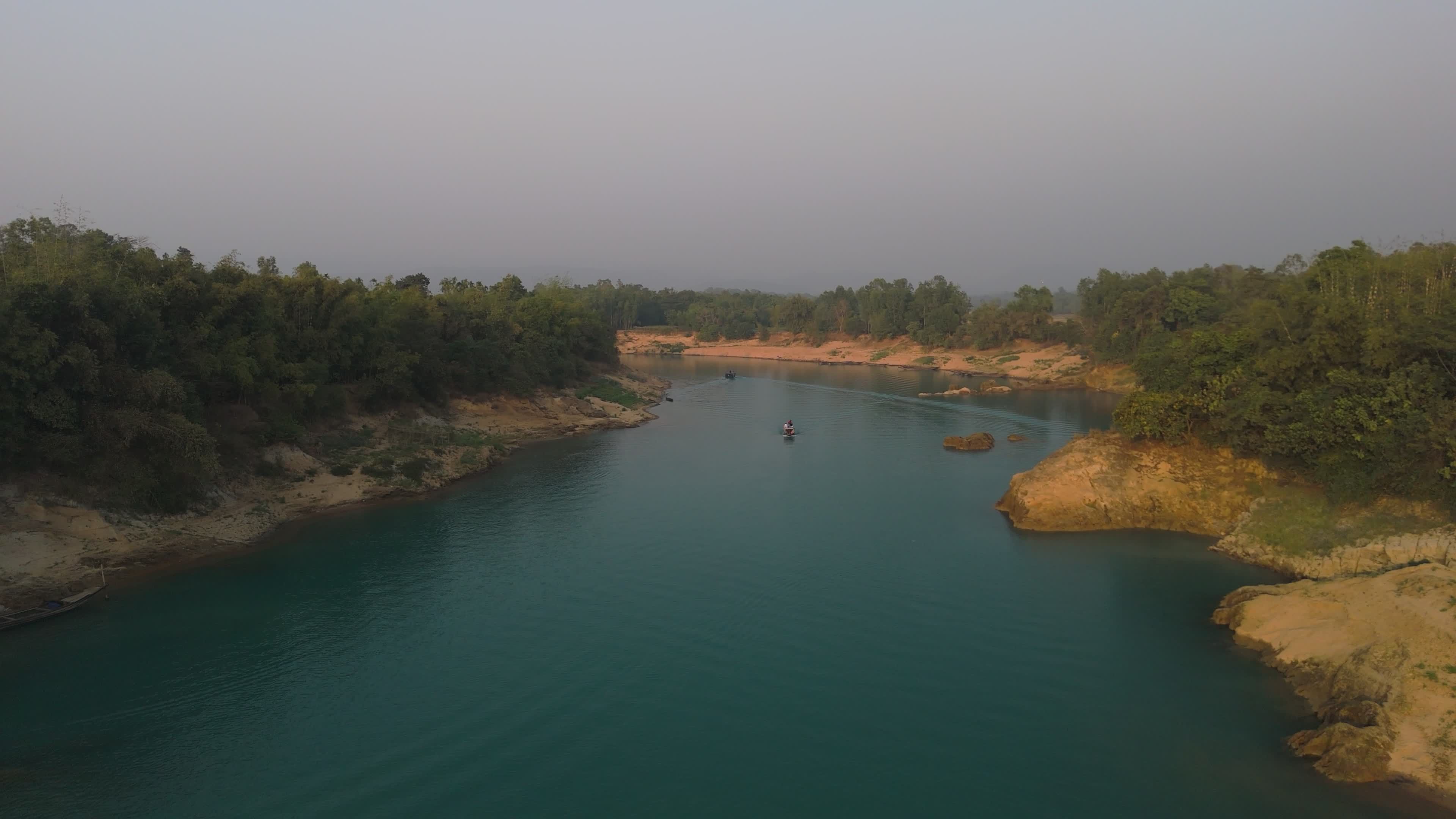 Scenic Beauty of Blue River in Sylhet Free Stock Video Footage, Royalty ...