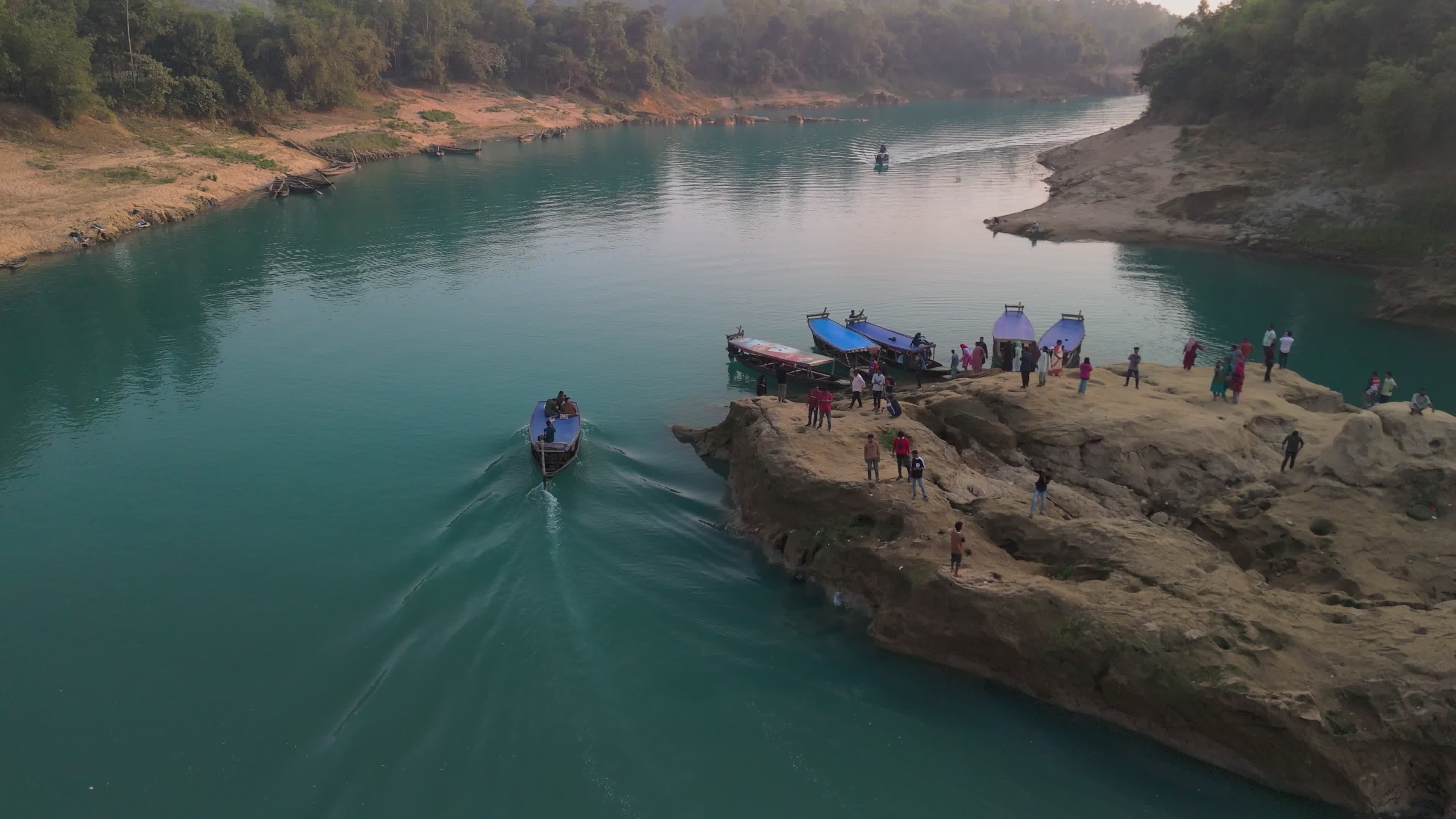 Scenic Boat Tour on Lalakhal River in Sylhet Free Stock Video Footage ...