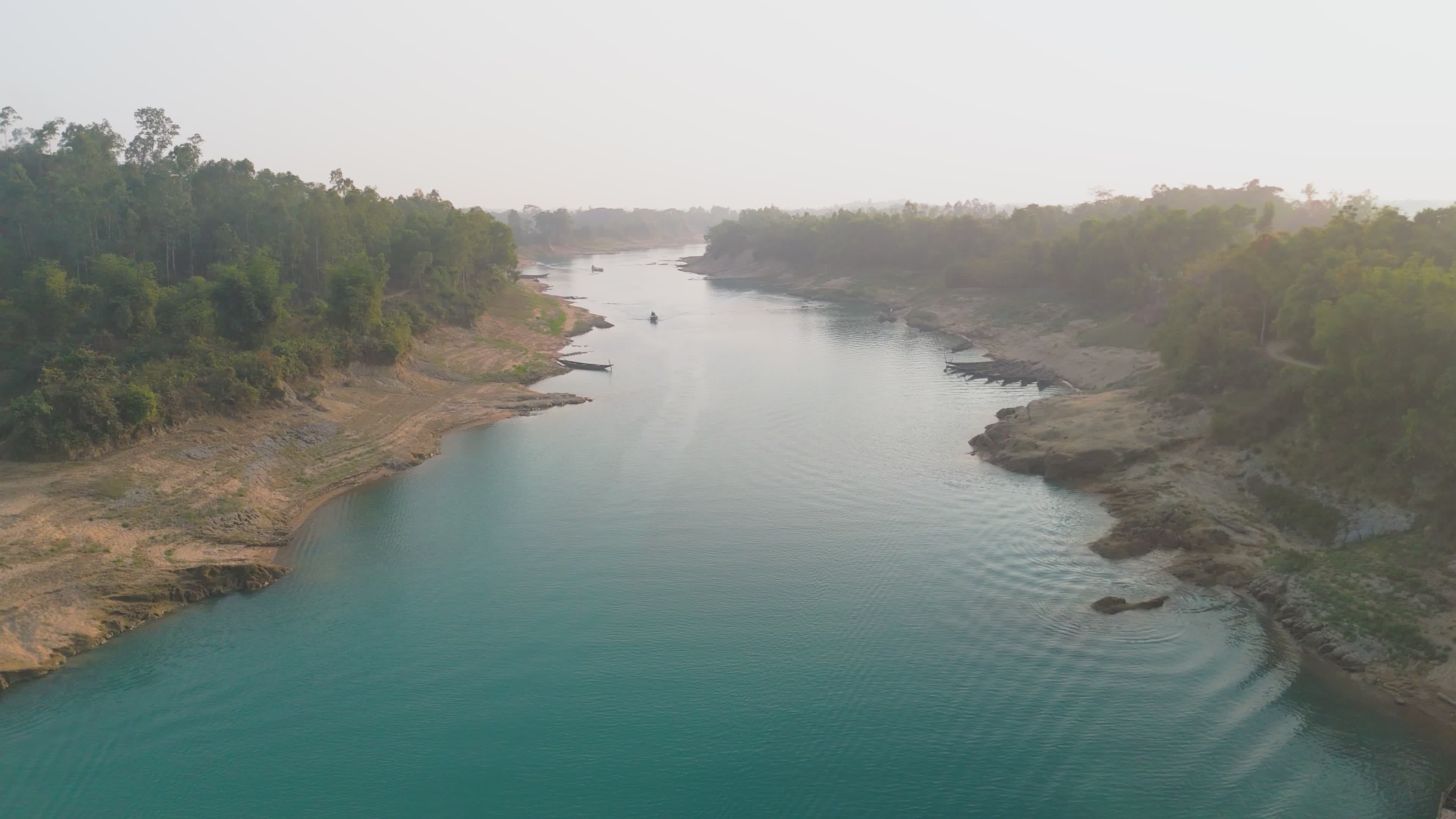 Stunning Aerial View of Lalakhal River, Sylhet Free Stock Video Footage ...