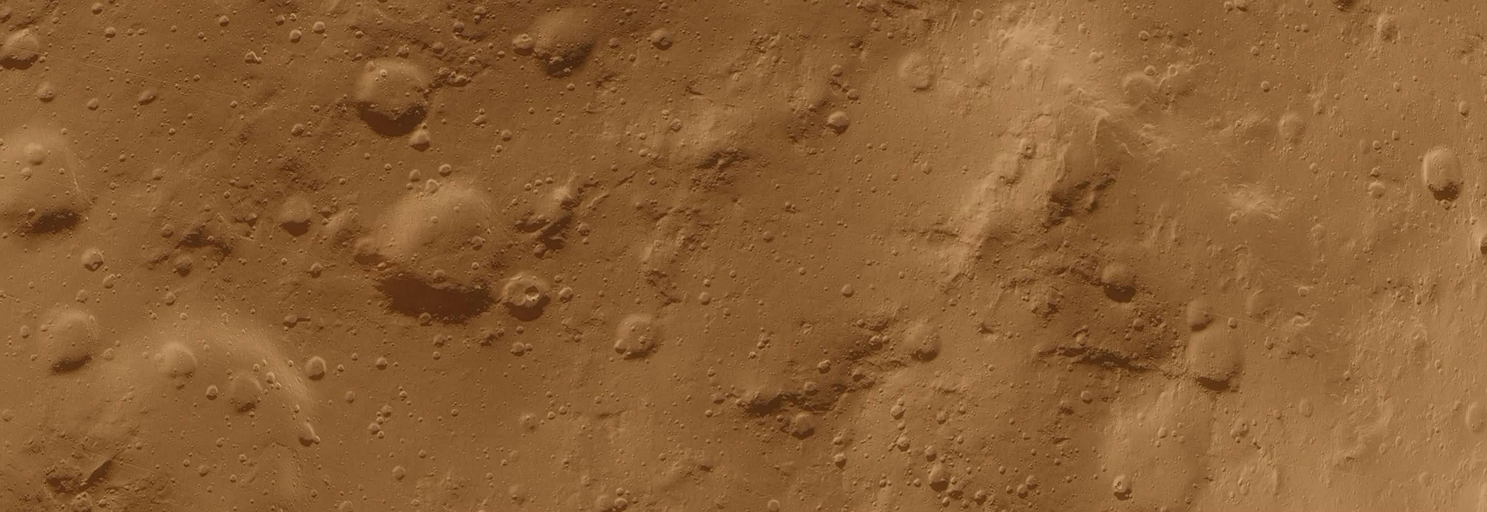 Mars Surface with Craters and Ridges Free Stock Video Footage, Royalty ...