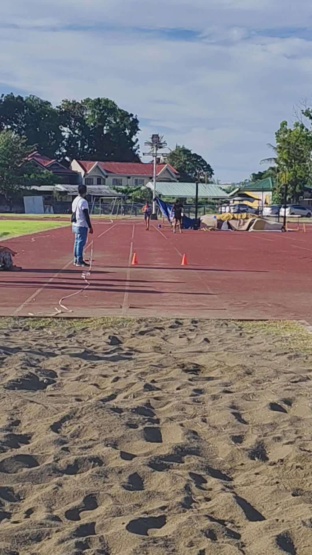 Athlete Training on Outdoor Running Track Free Stock Video Footage ...