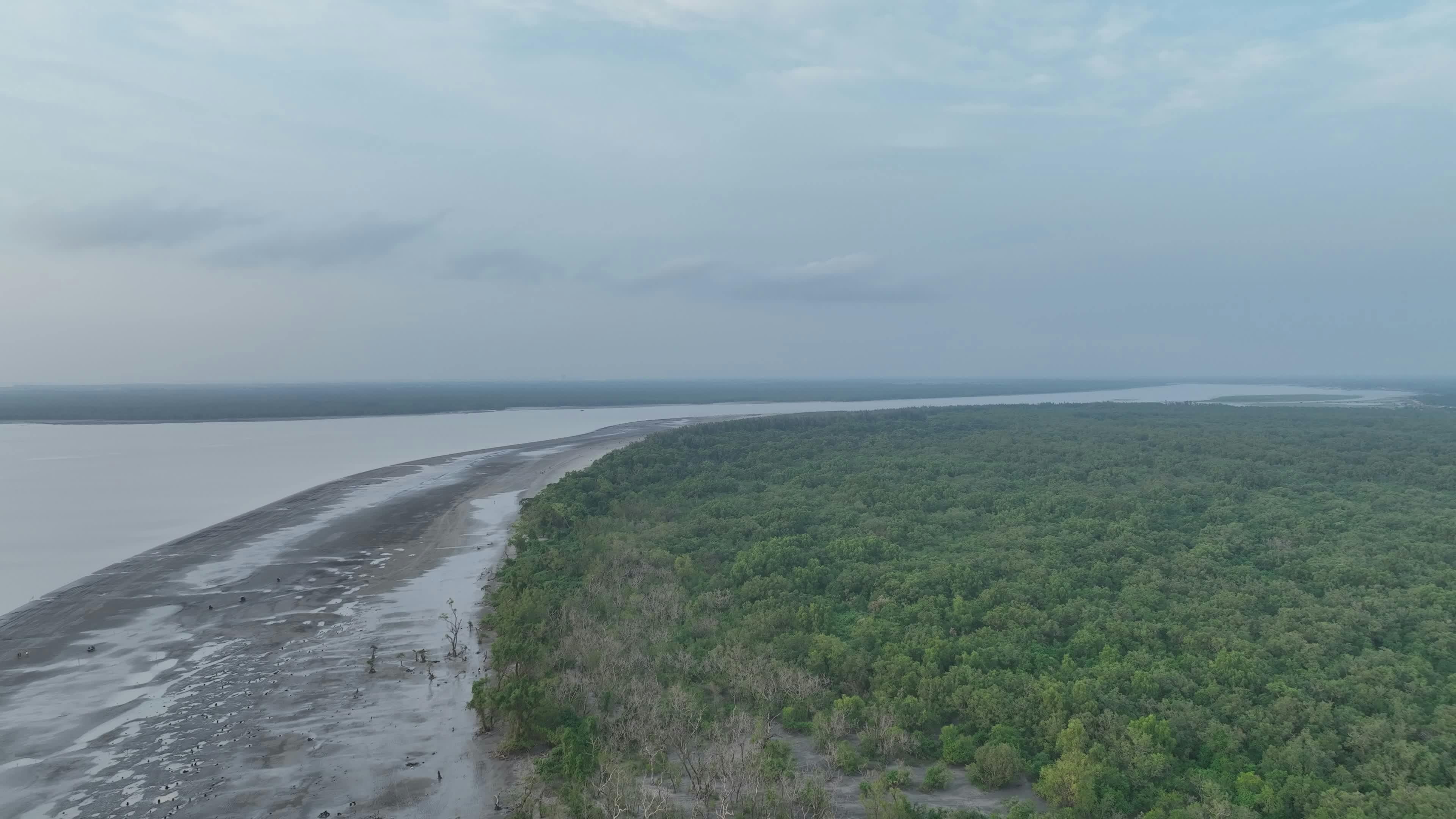 Aerial View of Kuakata Sea Beach Bangladesh Free Stock Video Footage ...