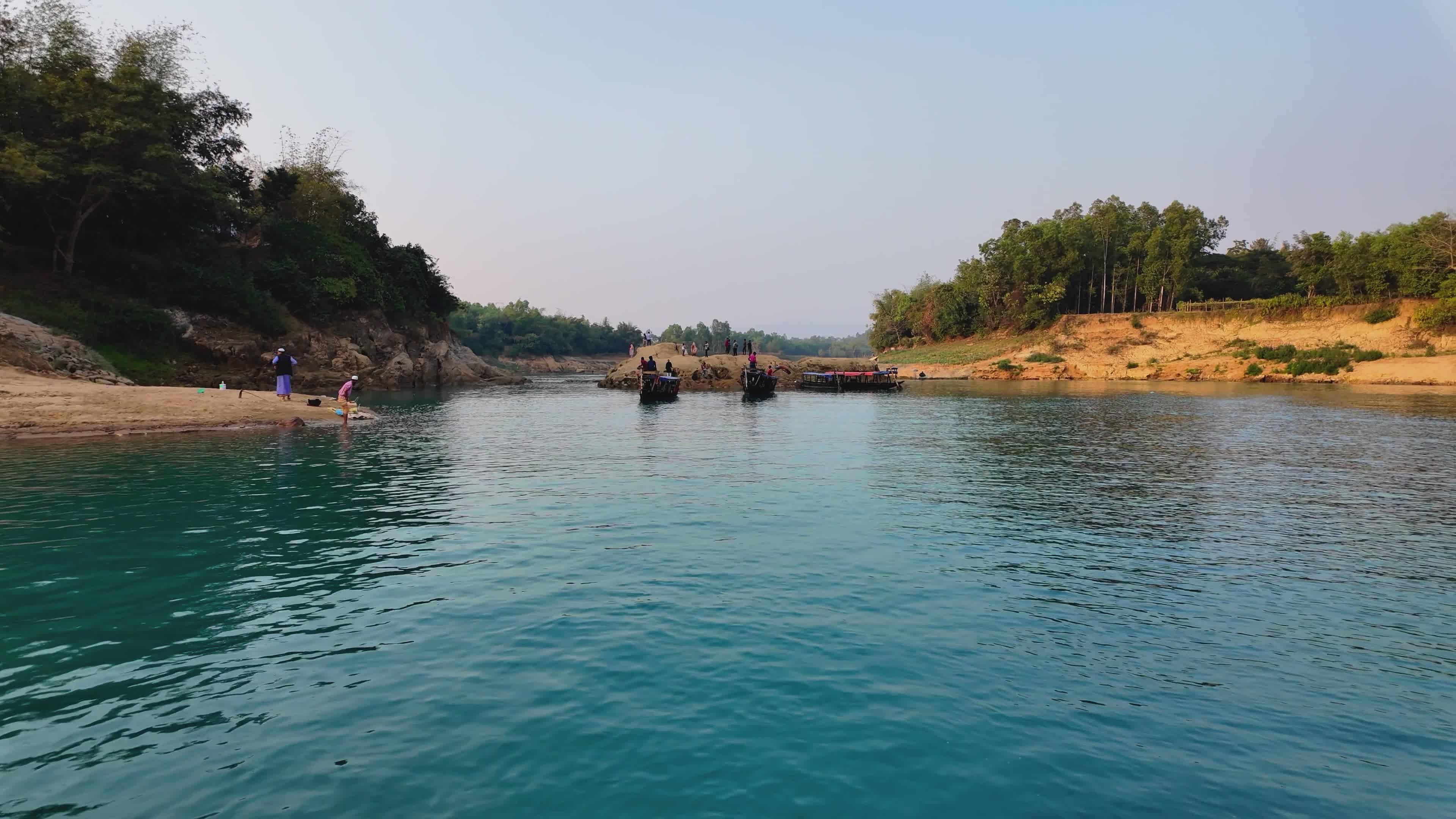Scenic Boat Journey on Lalakhal River in Sylhet Free Stock Video ...