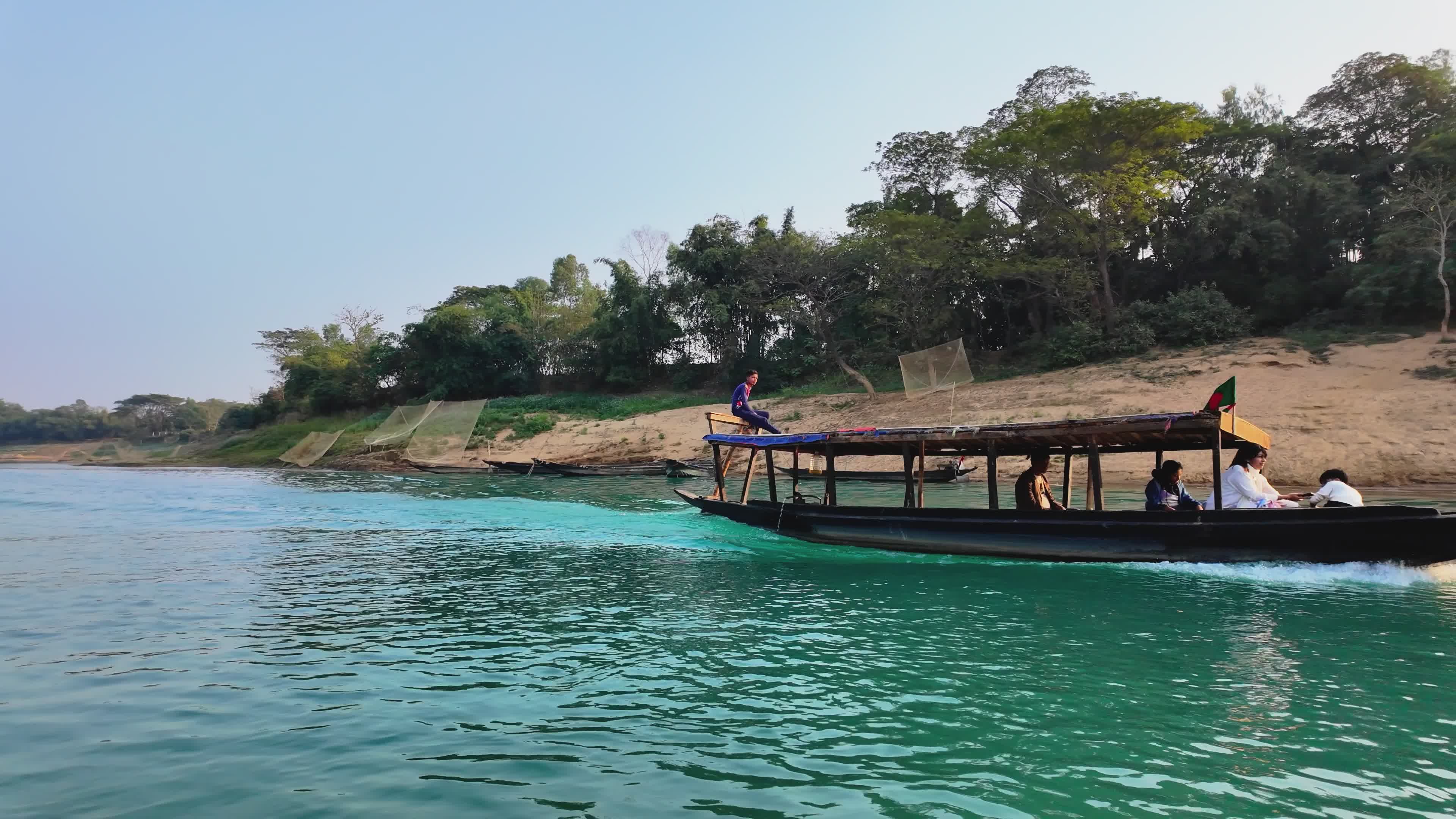 Scenic Boat Tour on Lalakhal River in Sylhet Free Stock Video Footage ...