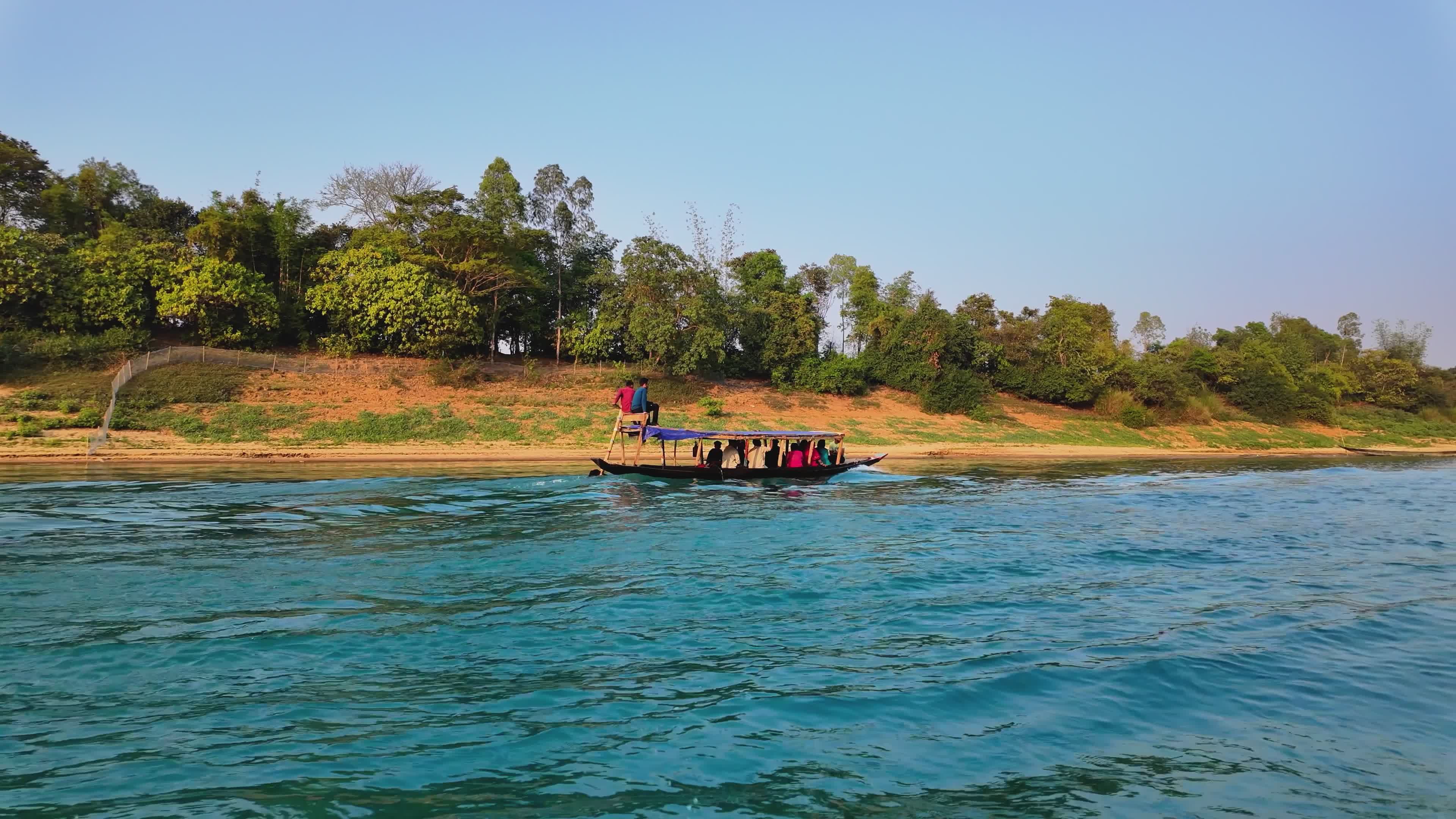 Scenic Boat Tour on Lalakhal River in Sylhet Free Stock Video Footage ...