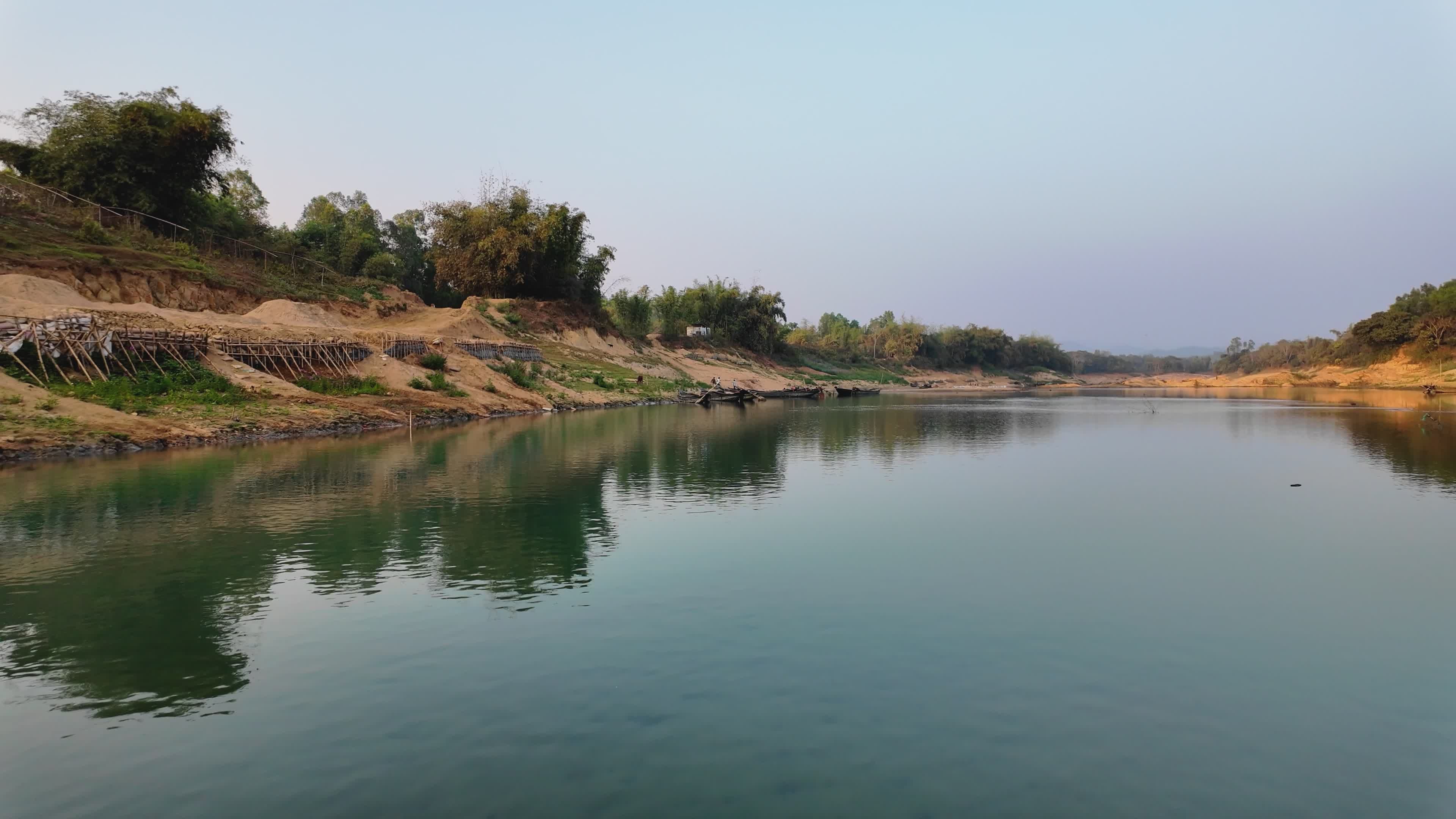 Scenic Lalakhal River in Sylhet, Bangladesh Free Stock Video Footage ...