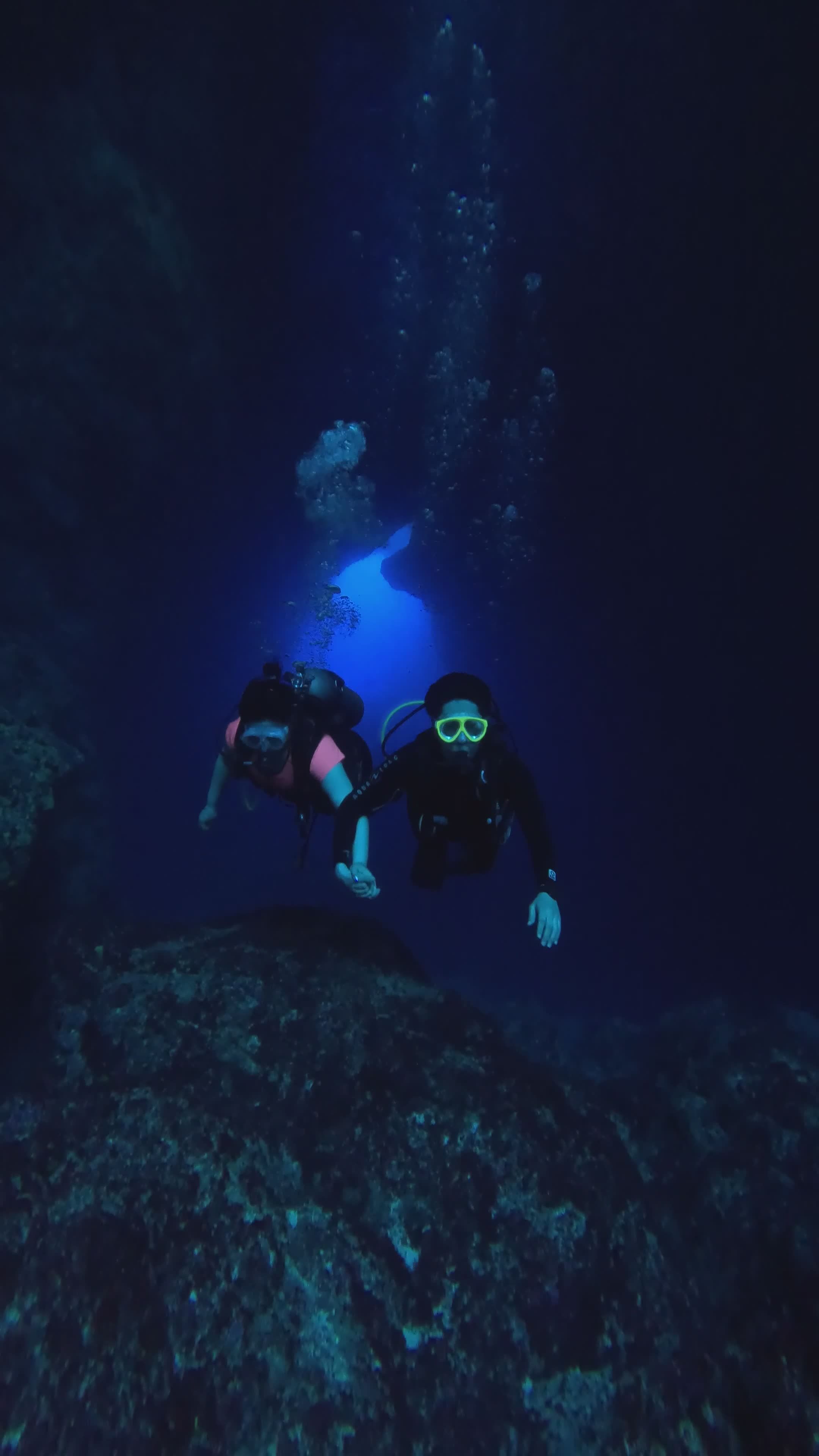 Deep Sea Diver in Oceanic Abyss Free Stock Video Footage, Royalty-Free ...