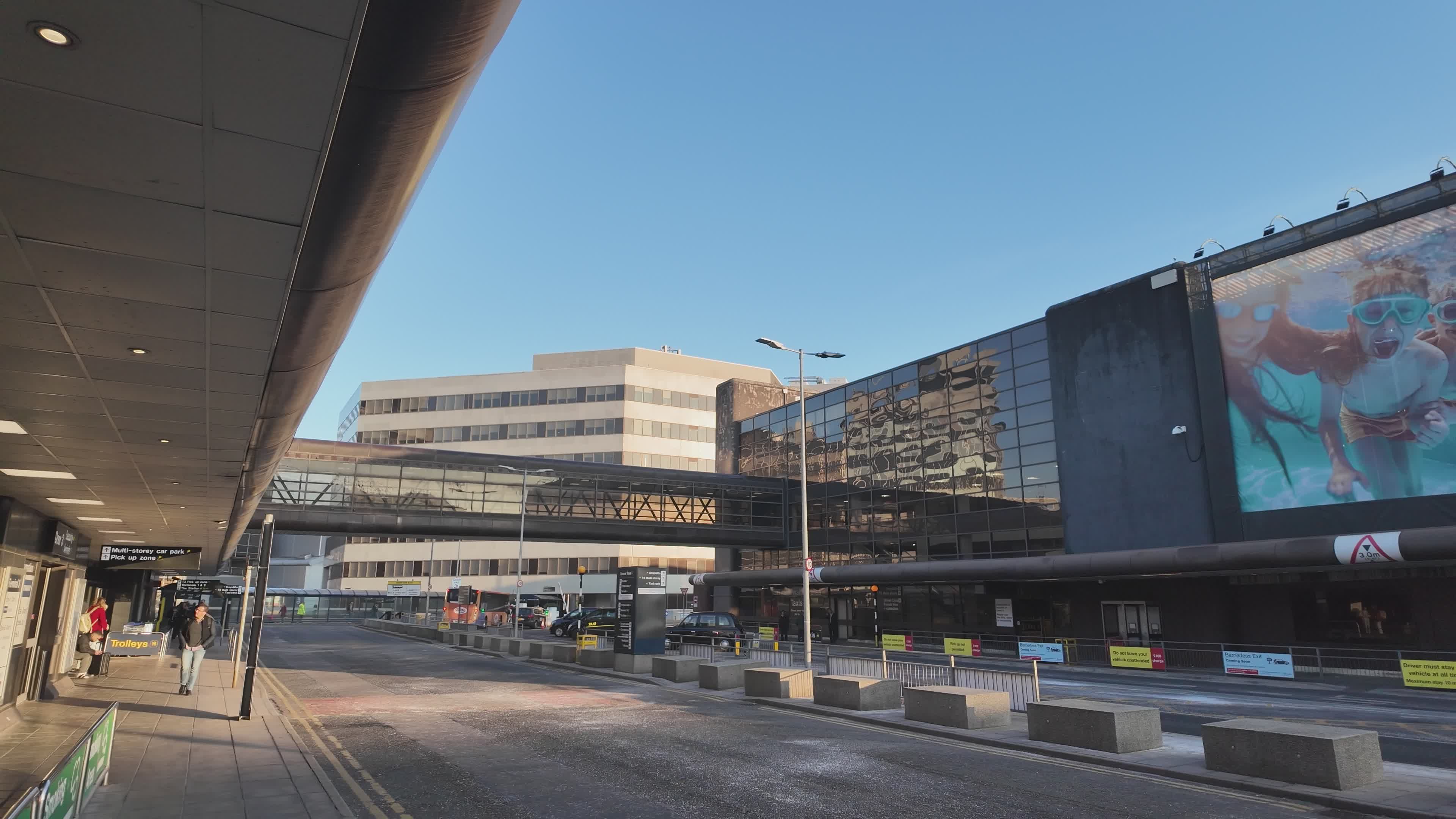 Manchester Airport Exterior View in Daylight Free Stock Video Footage ...