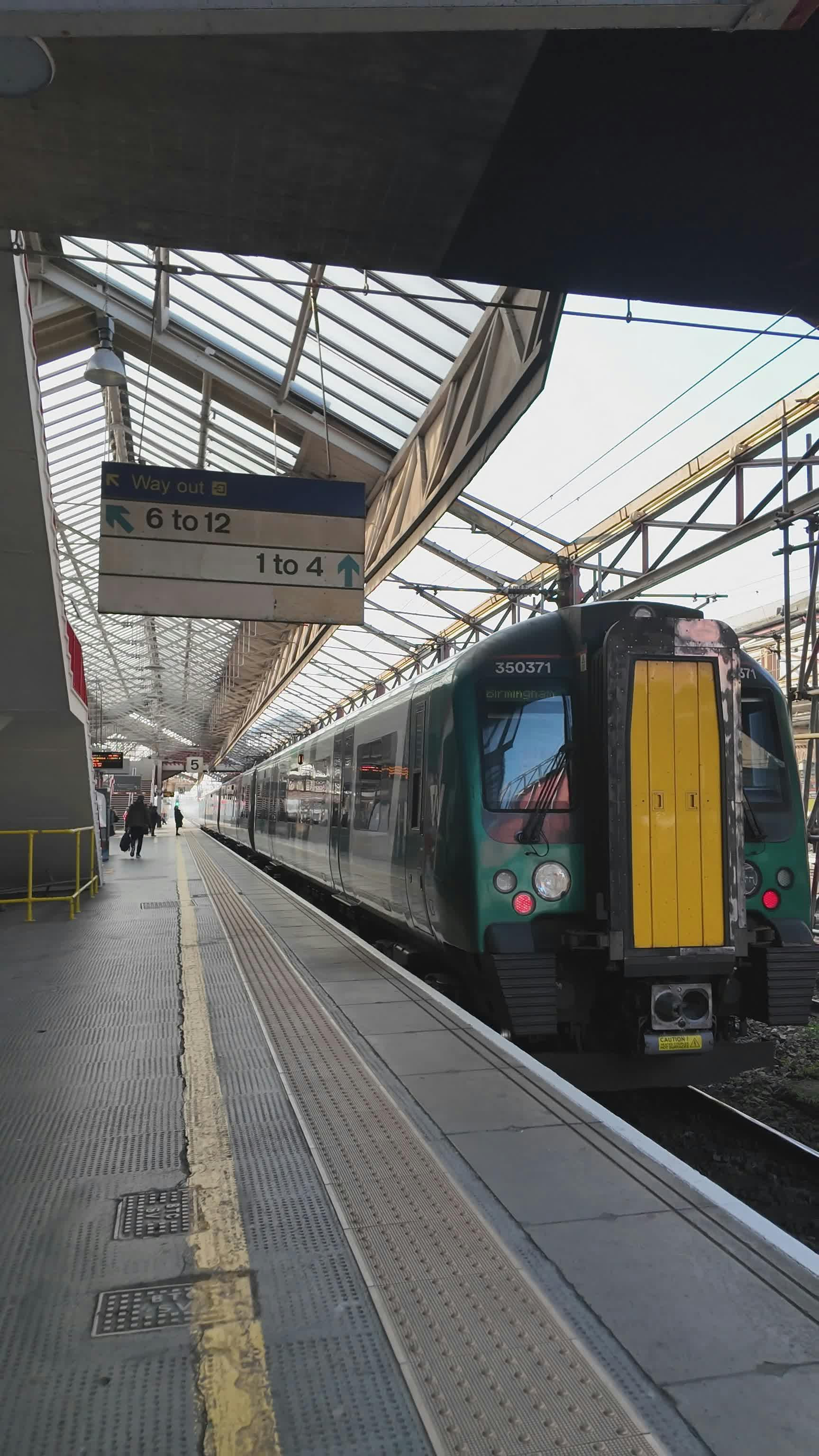 Train at Crewe Railway Station Platform Free Stock Video Footage ...