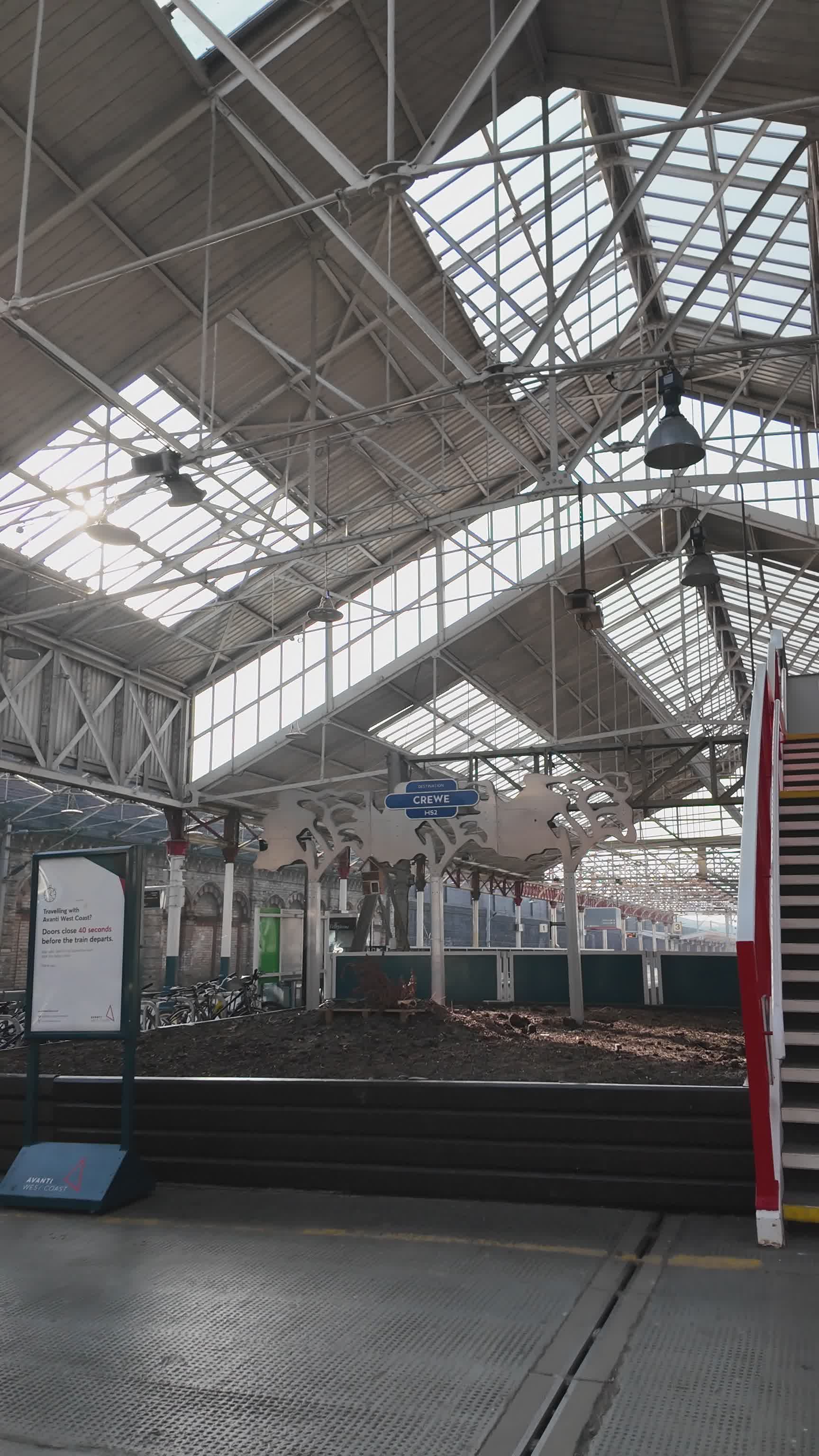 Crewe Station Architectural Interior View Free Stock Video Footage ...